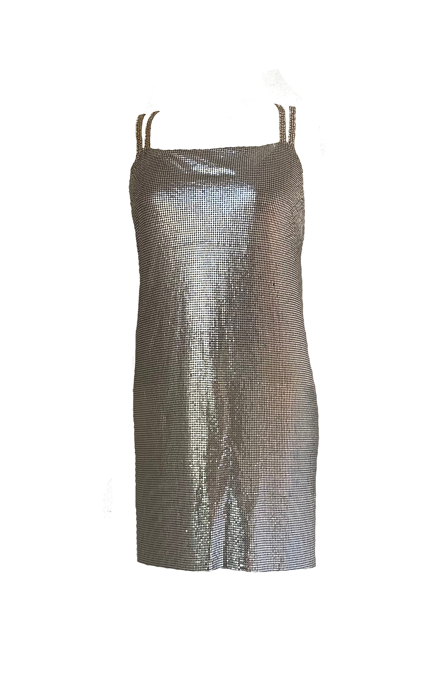 Kate Metallic Dress Crystal Mesh Metal Chainmail Sparkly - Etsy