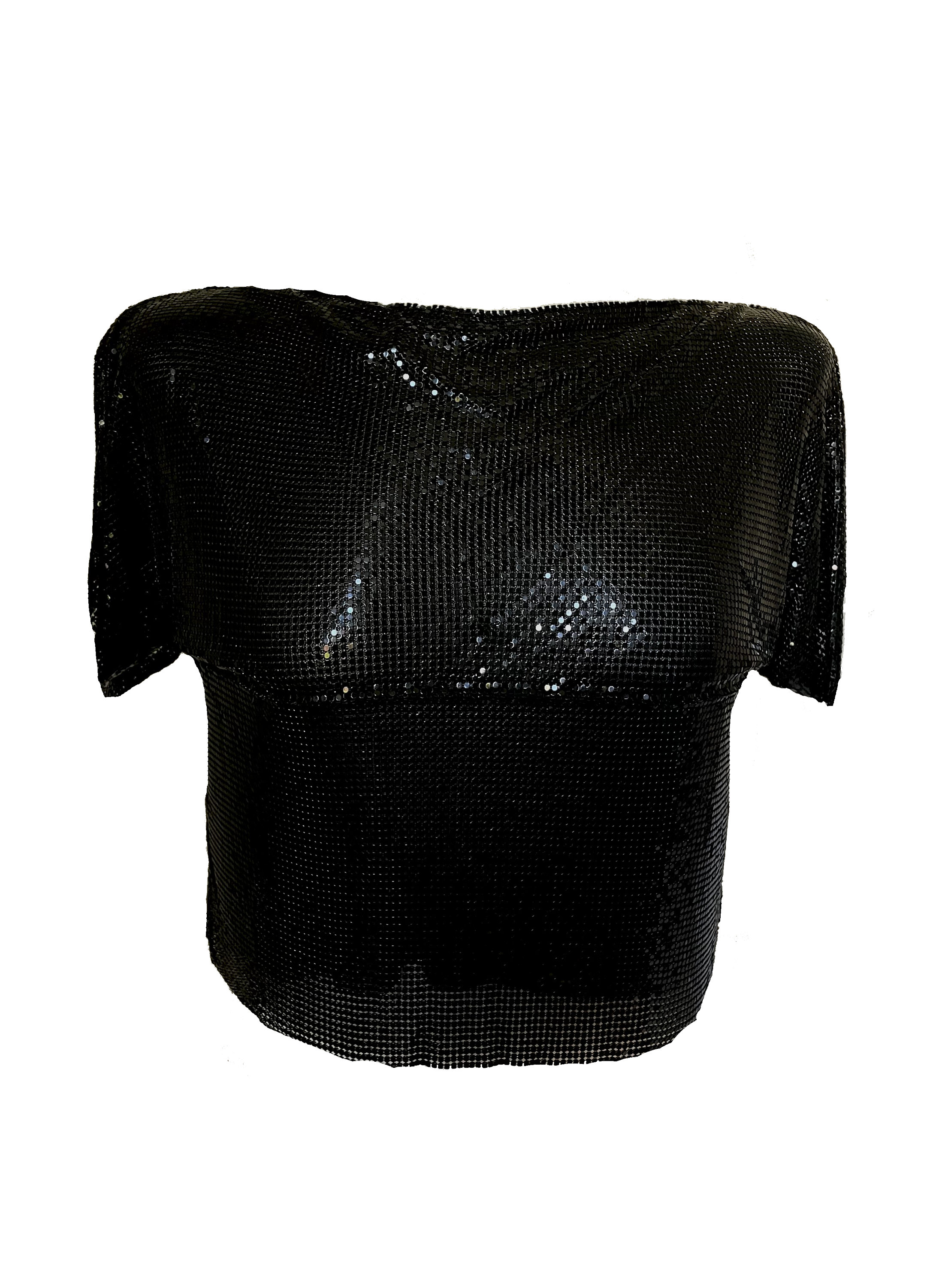 Pixie Top: Chainmail Metal Mesh Crop Shirt, Party Festival Rave Outfit ...