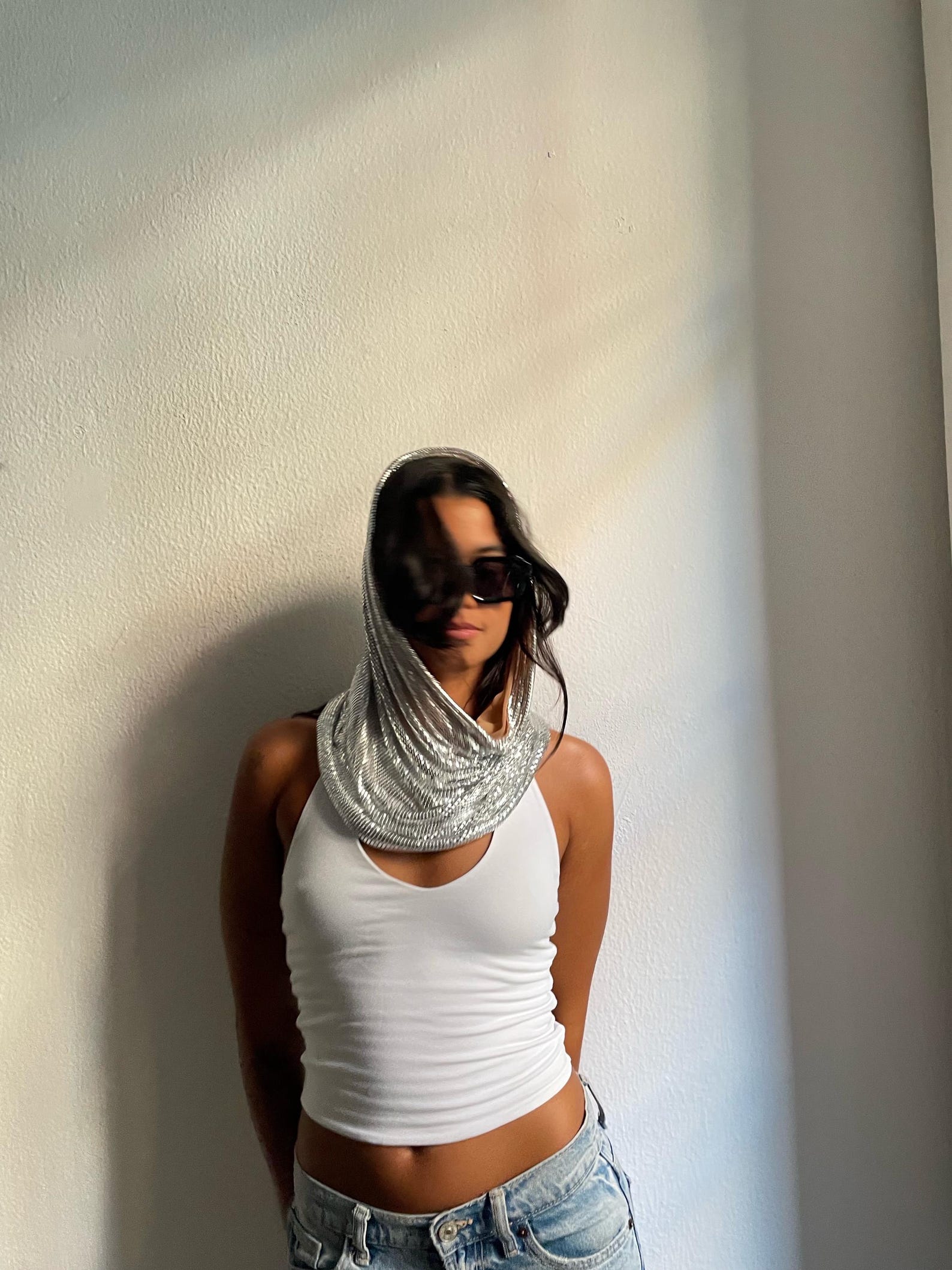 Chainmail Hood: Metal Mesh Headpiece, Rave Party Festival Costume ...