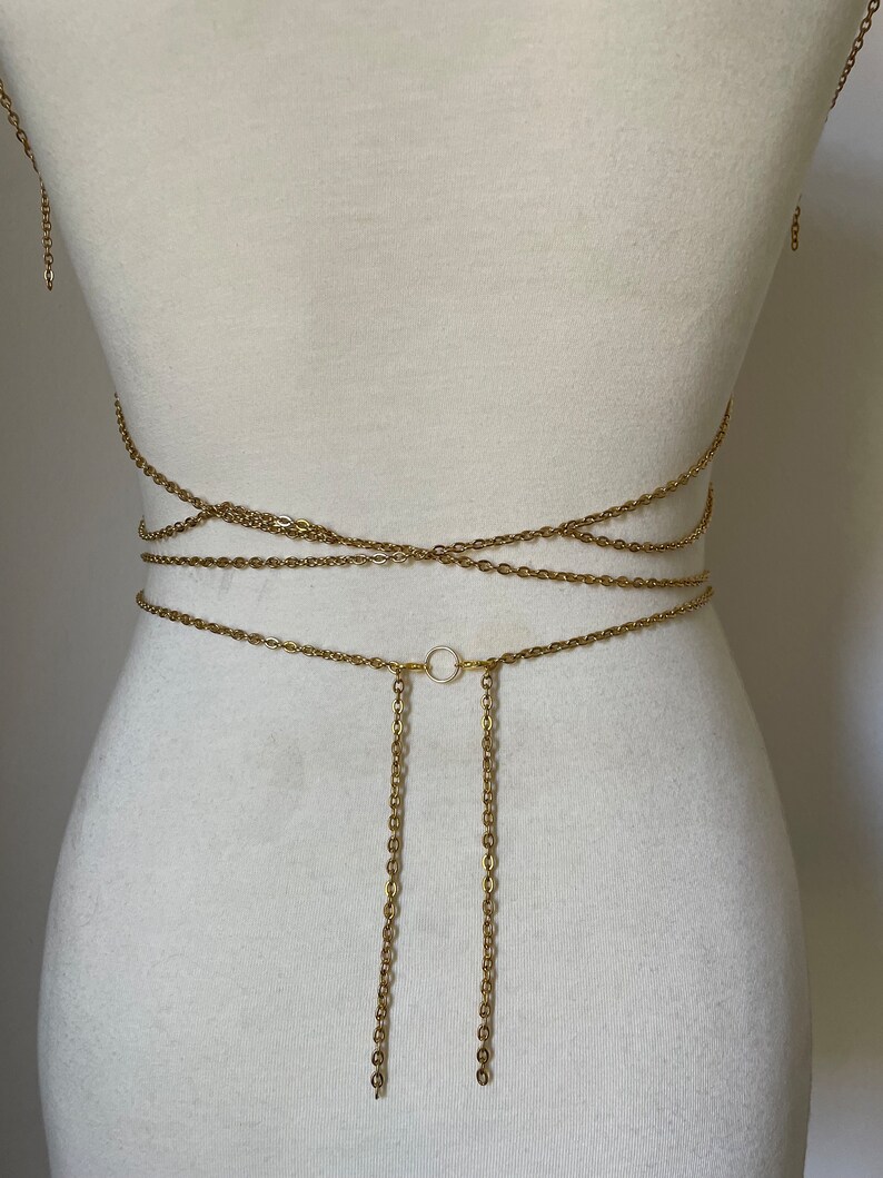 Interstellar Metal Top crop Top Crystal Mesh Top Chainmail Party Going ...