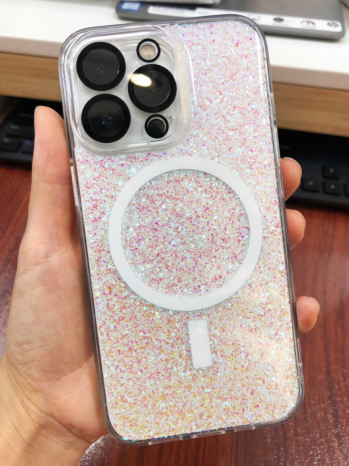 Iphone 13 Magnetic Magsafe Case Glitter Soft Case for Iphone - Etsy