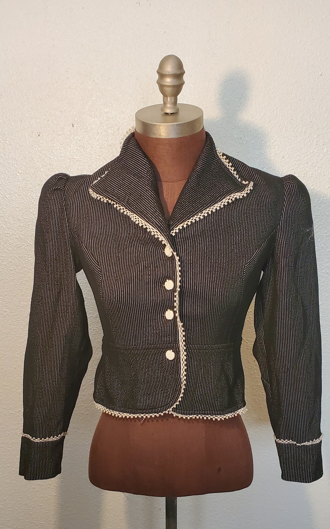 1900s Puffy Sleeve Vintage Blazer - Etsy