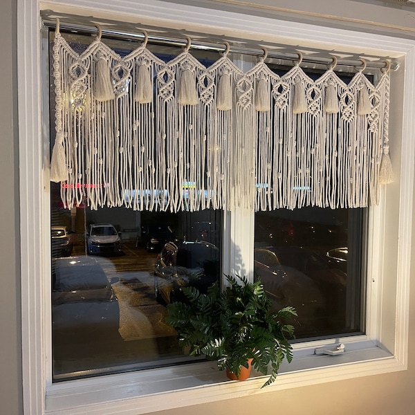 Macrame Valance - Etsy