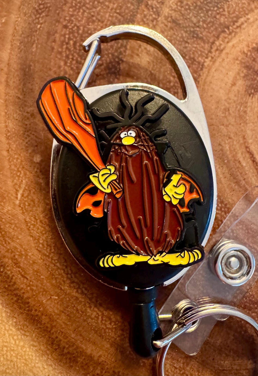 Captain Caveman Retractable Badge Reel - Etsy