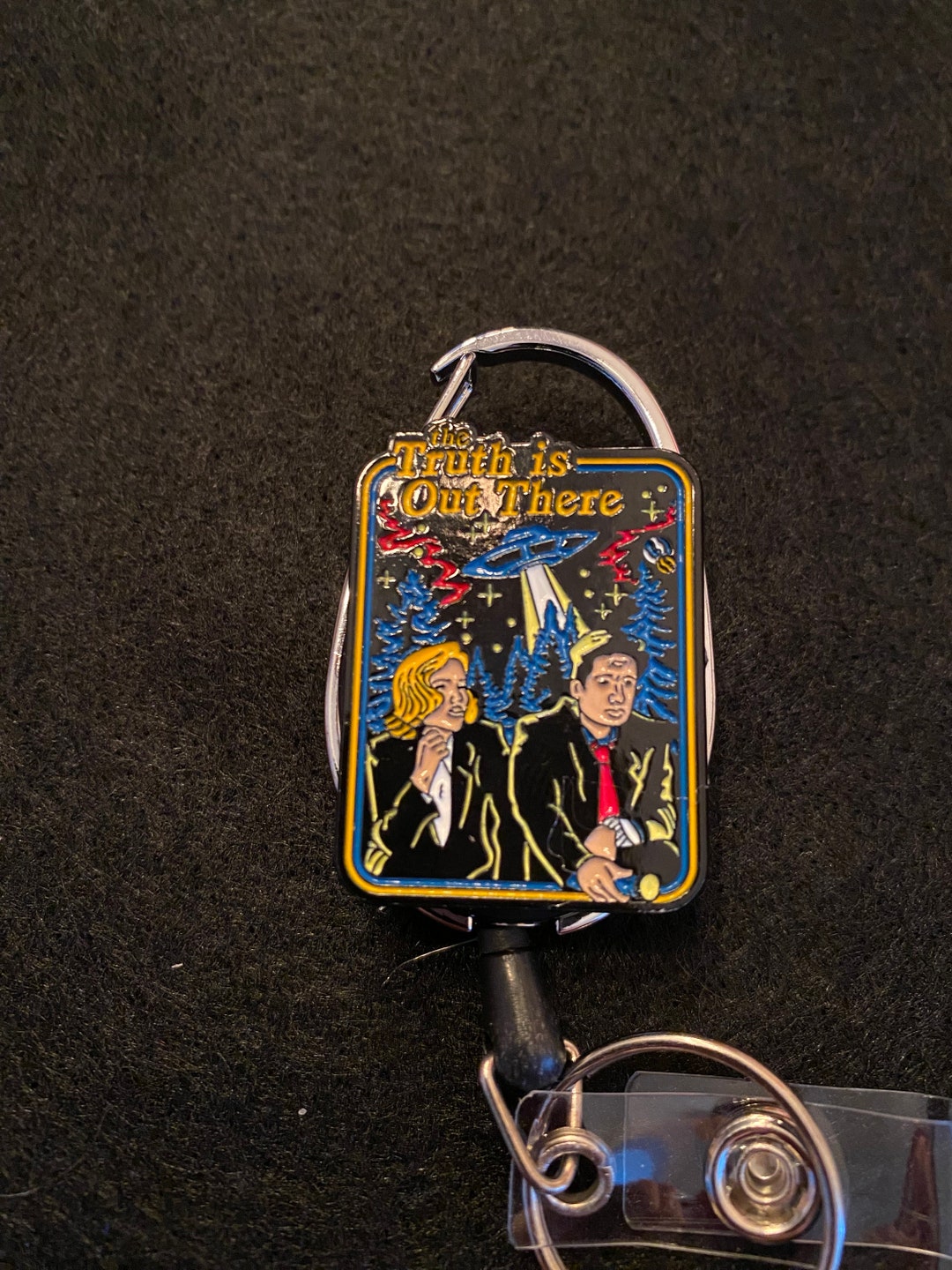 X Files Moulder and Scully Retractable Badge Reel - Etsy