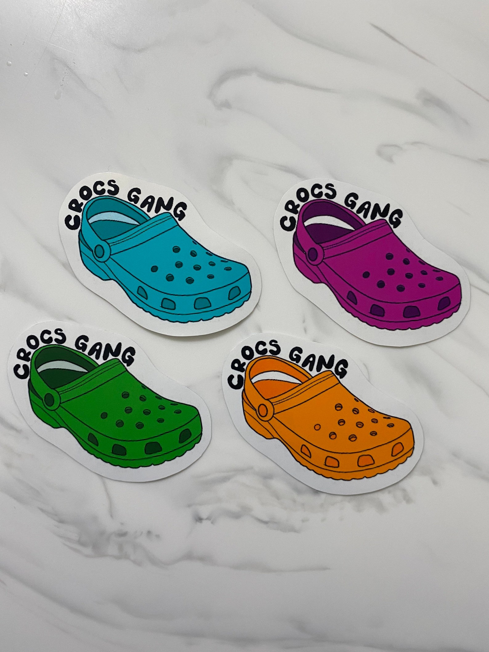 Vinyl Glossy CROCS GANG Sticker - Etsy.de