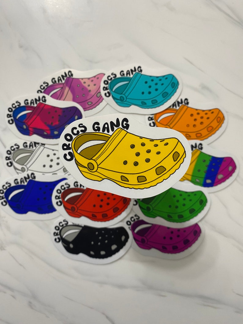 Vinyl Glossy CROCS GANG Stickers - Etsy