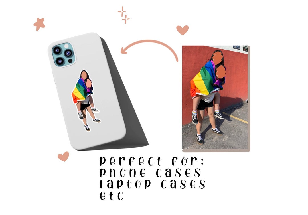 Custom Portrait Sticker Couple Stickers Faceless Stickers - Etsy