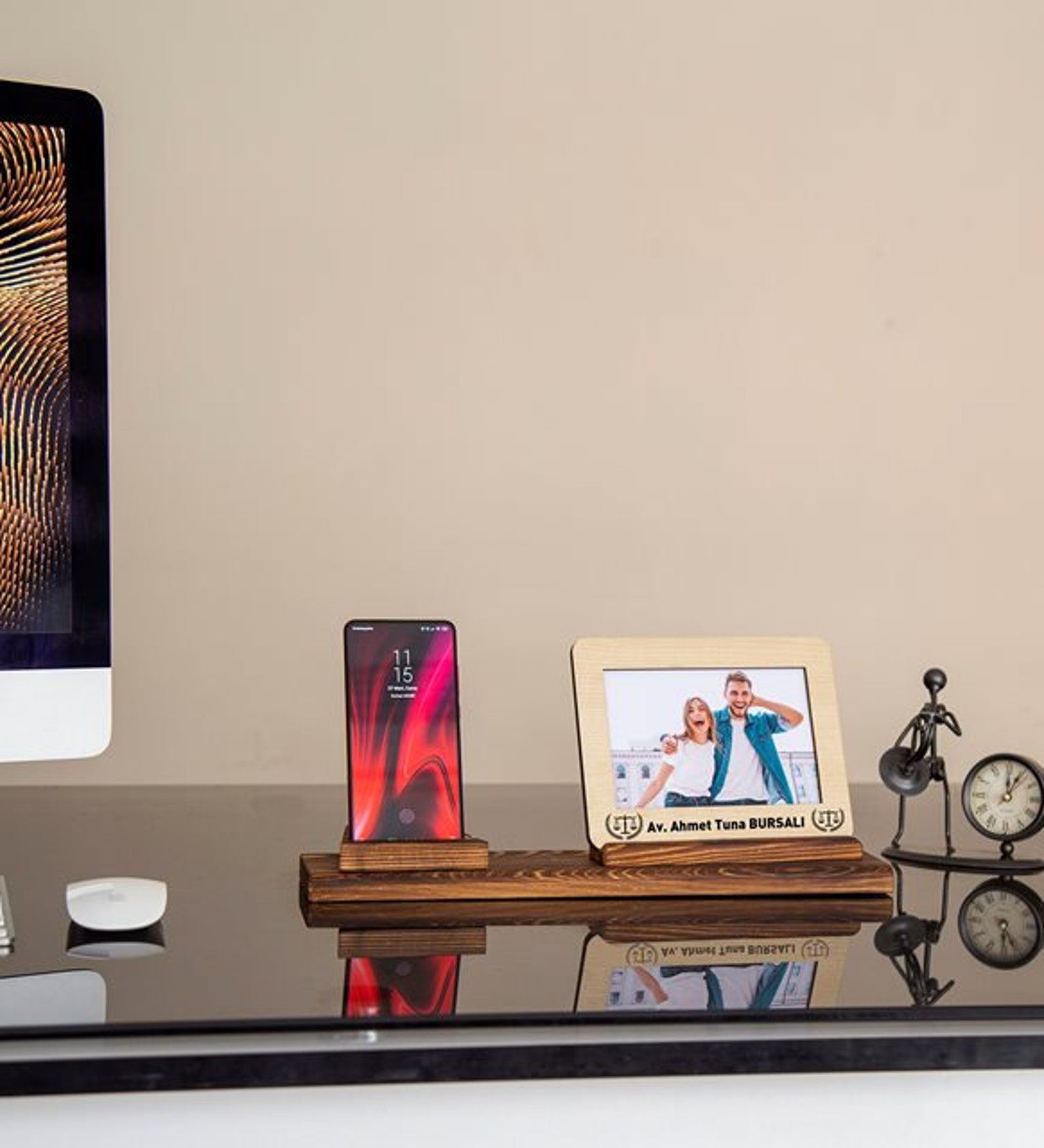 Custom Phone Stand and Picture Frame Custom Wooden Phone | Etsy