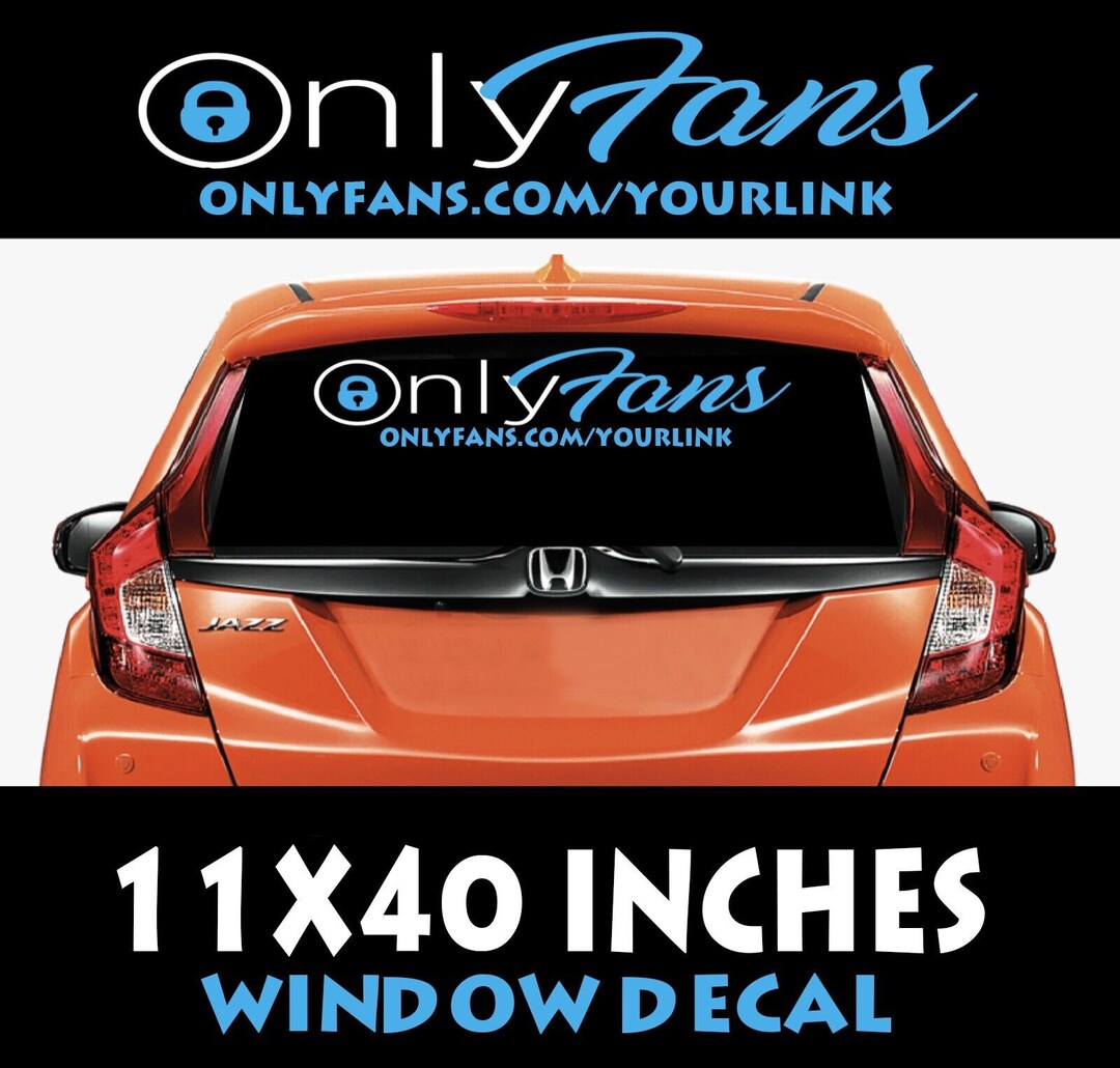 CUSTOM Onlyfans Windshield Sticker Youporn Pornhub Fun Funny Decal Sex ...