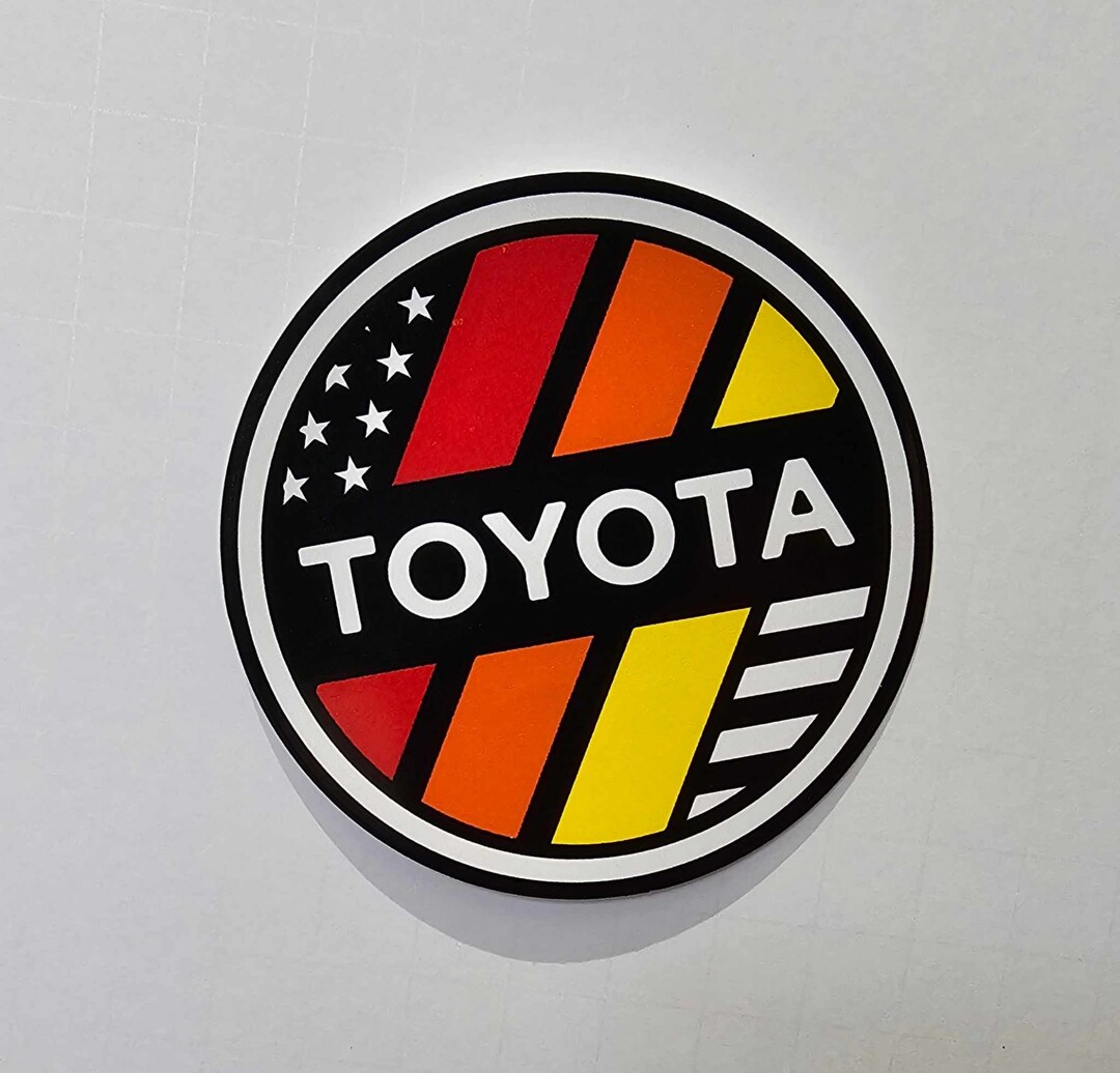 Toyota Sticker Retro TRD Tundra Tacoma Camry 4runner Land Cruiser FJ ...