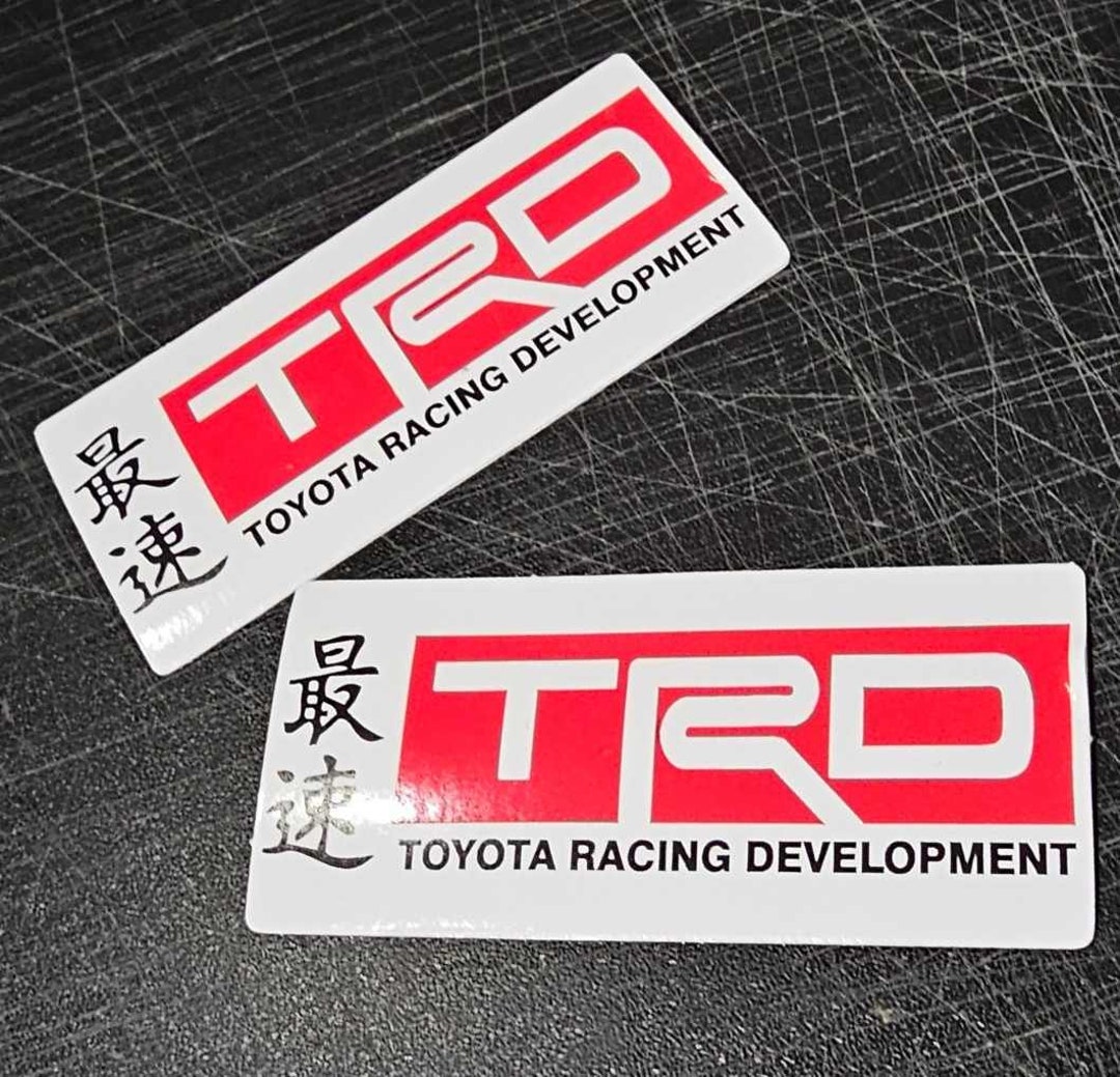 Toyota Racing Development TRD Decals Japan Car Truck Sticker Supra AE ...