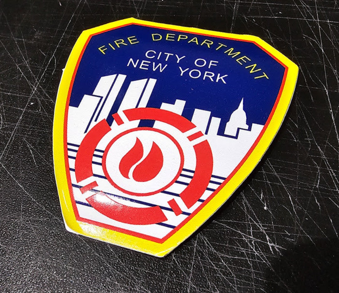 NYPD FDNY New York Fire Department Seal 3 Inch Sticker Laptop Bottle ...