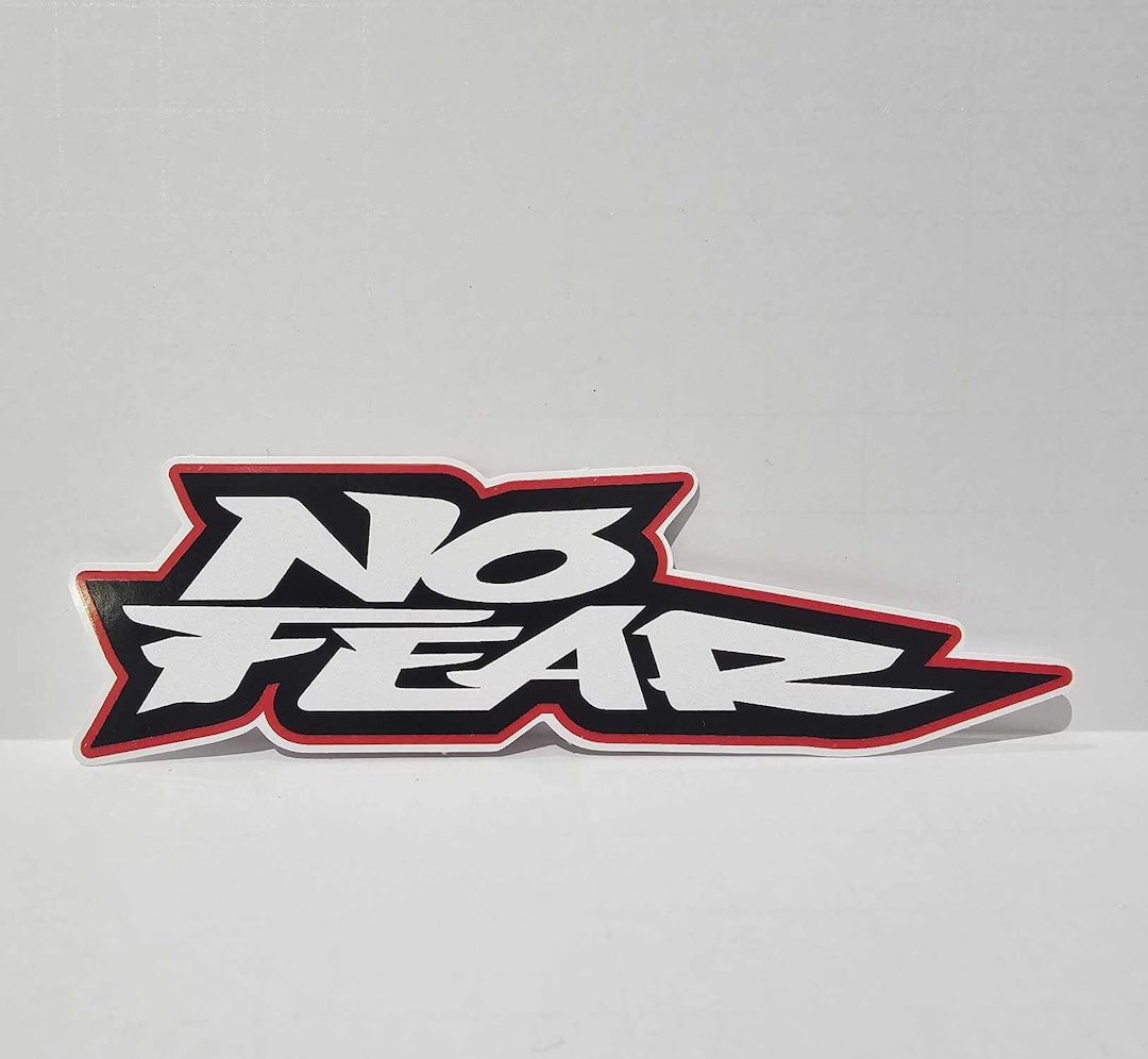 2X No Fear Decal Sticker USA Made Truck Vehicle CAR Logo Wall Window ...