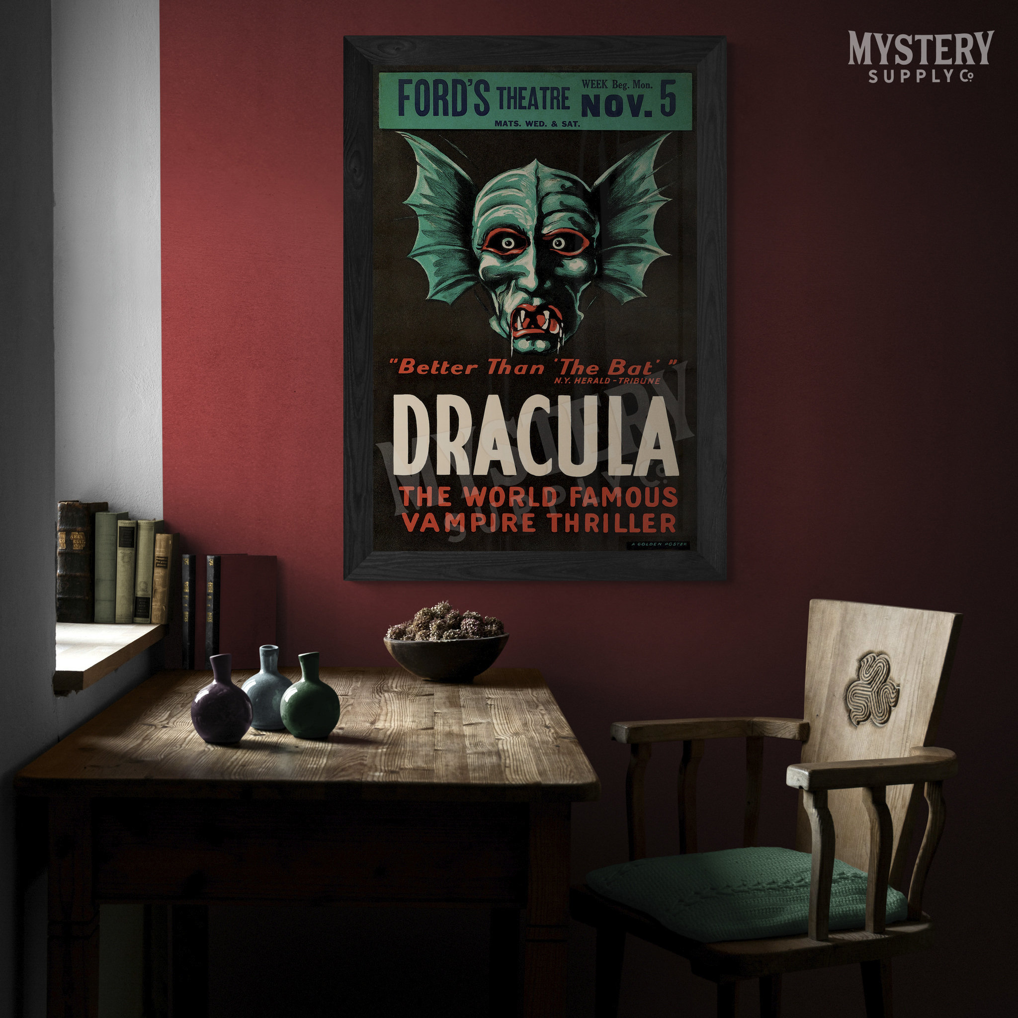 Dracula 1928 Vintage Horror Vampire Monster Movie Poster / Wall Decor ...