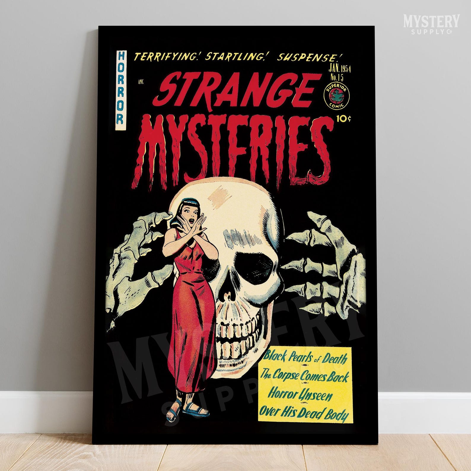 Strange Mysteries #15 Vintage Horror Comic Book Art Poster / Wall Decor ...