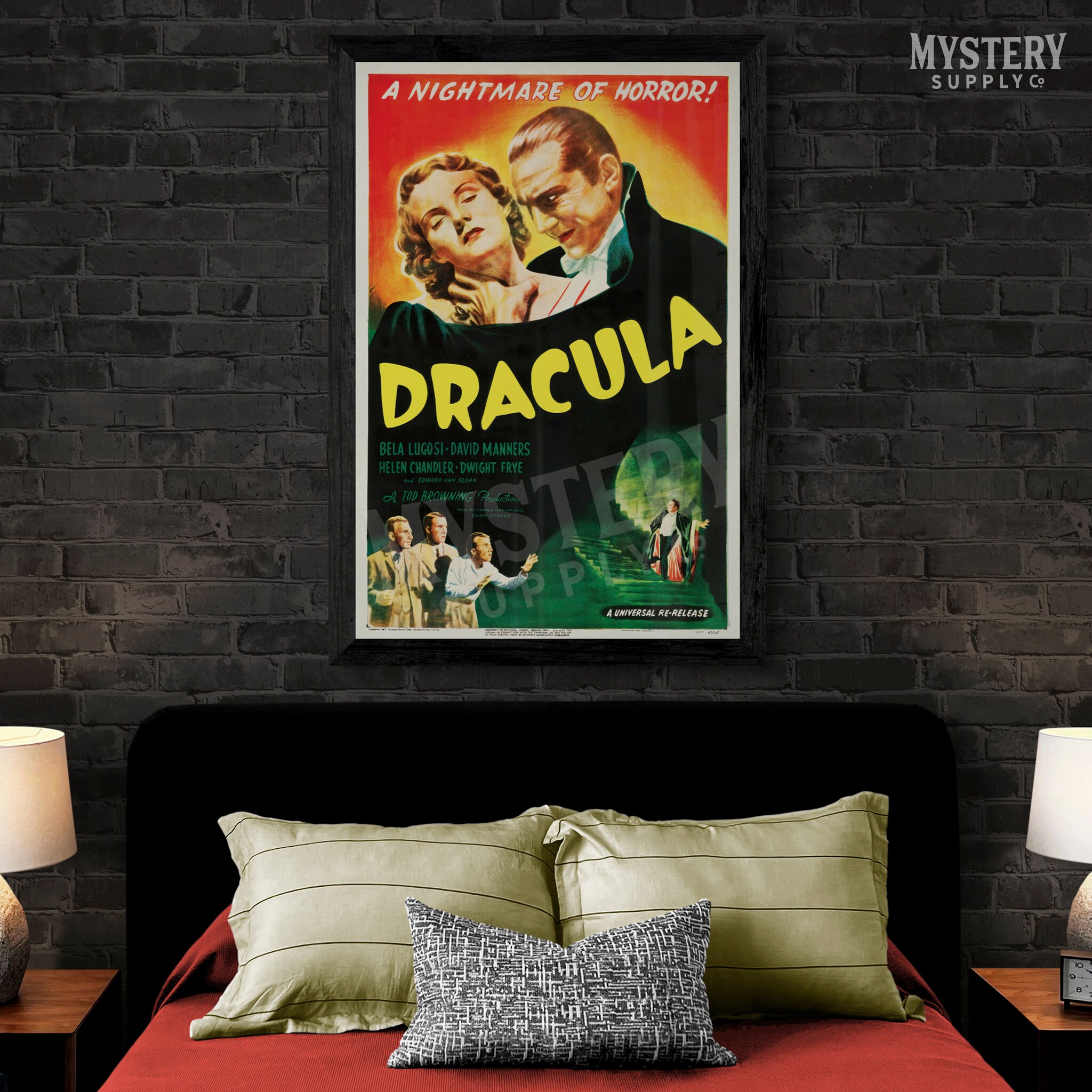 Dracula 1947 Vintage Horror Vampire Monster Movie Poster / Wall Decor ...
