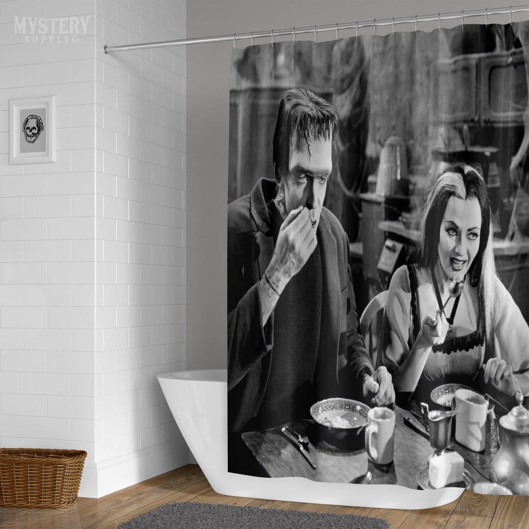 The Munsters Herman and Lily Frankenstein Vampire Horror Photo Shower ...