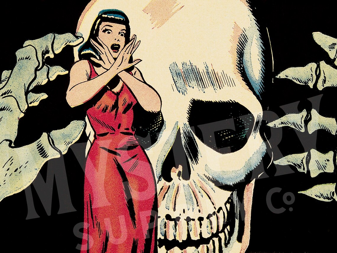 Strange Mysteries 15 Vintage Horror Comic Book Art Poster / | Etsy