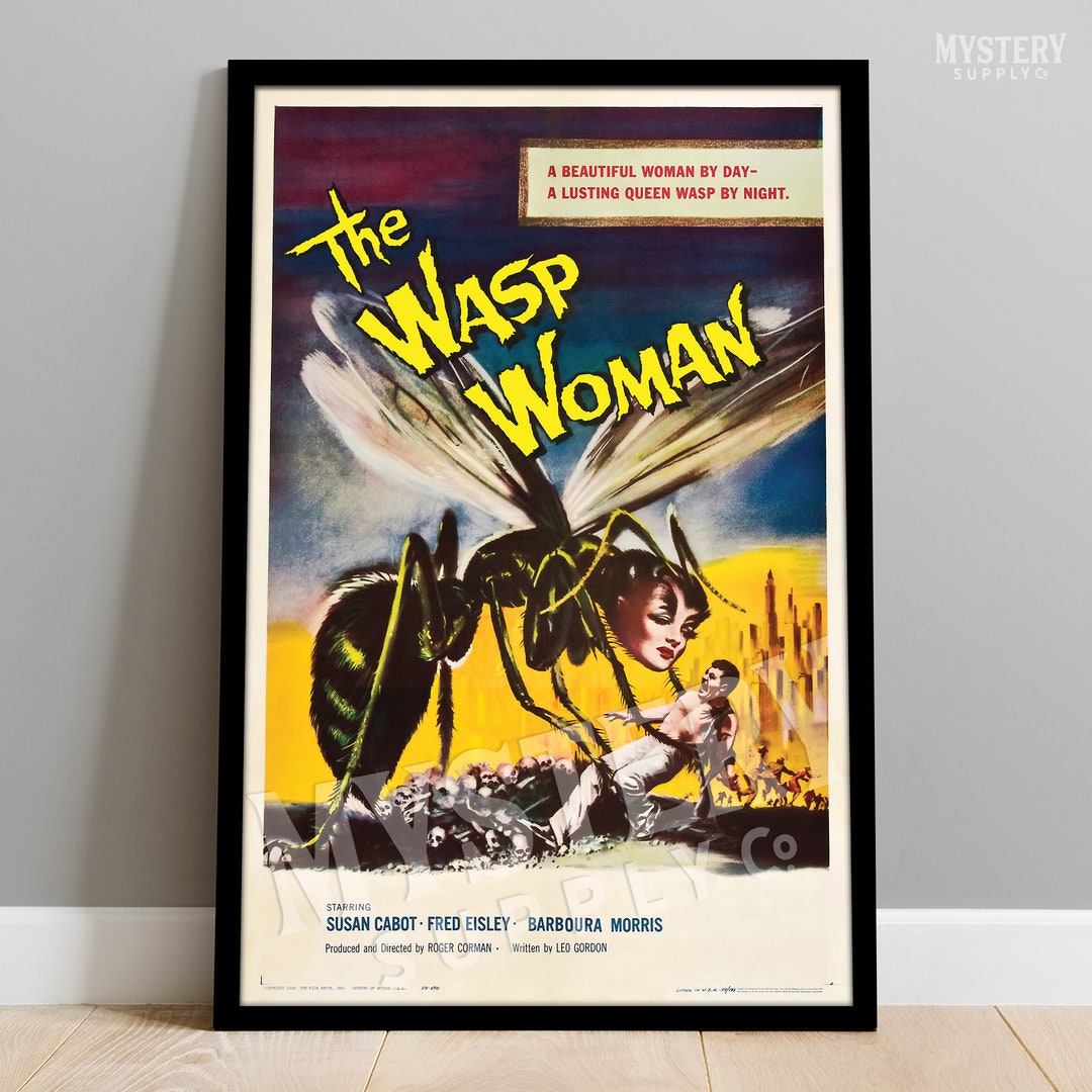 Wasp Woman 1959 Vintage Science Fiction Horror Monster Movie Poster ...