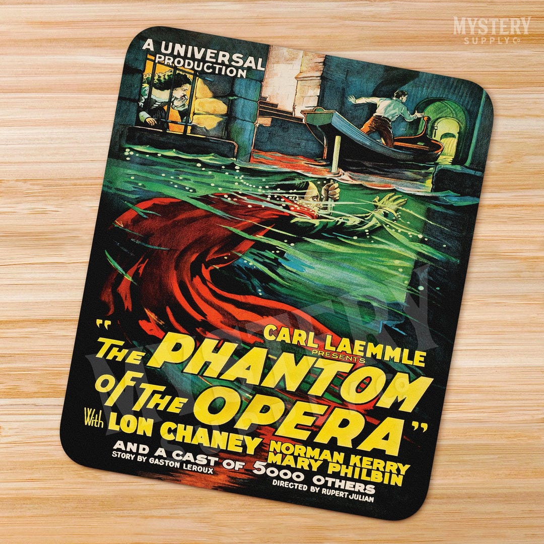 The Phantom of the Opera 1925 Vintage Horror Monster Movie Mousepad ...