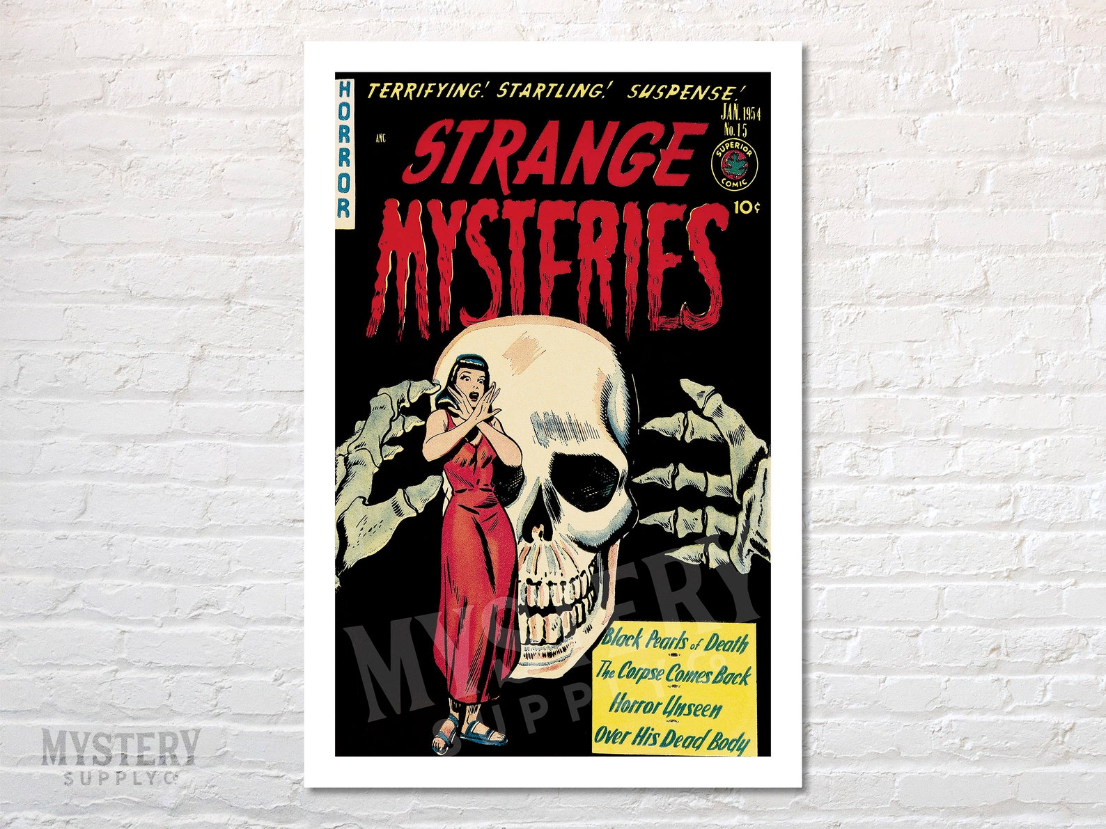 Strange Mysteries 15 Vintage Horror Comic Book Art Poster / | Etsy