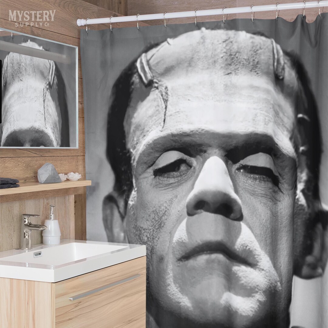 Frankenstein 1931 Vintage Horror Movie Monster Photo Shower Curtain ...