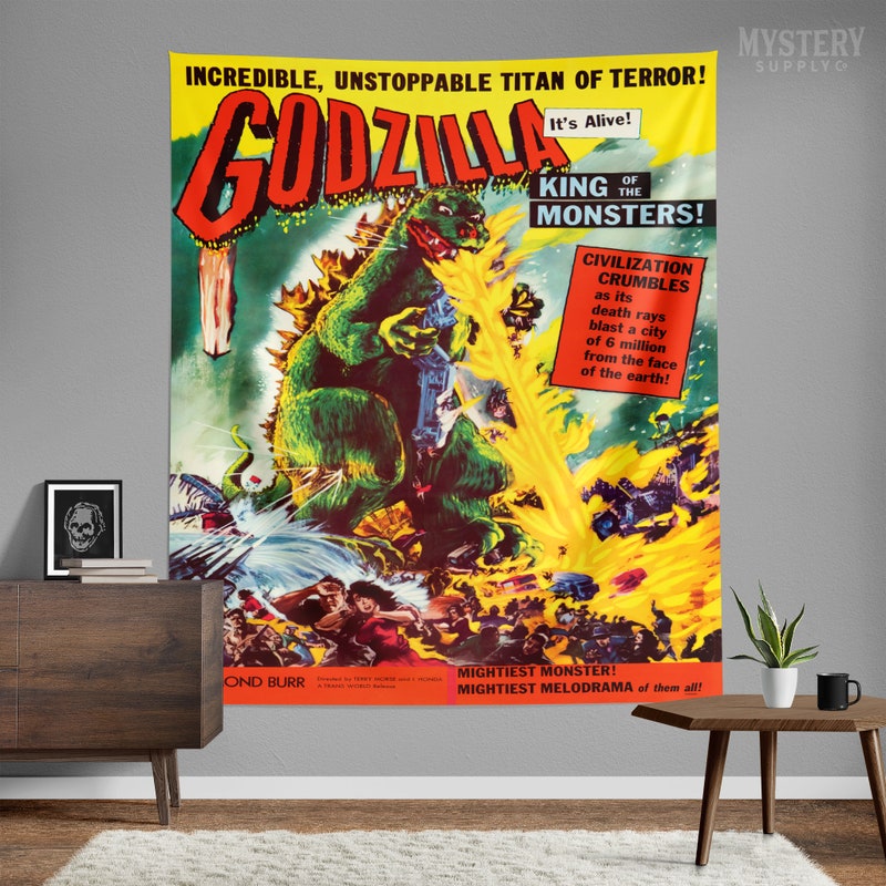 Godzilla Wall Art - Etsy