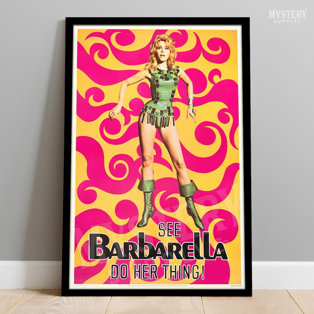 Barbarella Psychedelic 1968 Poster / Wall Decor Art Print / Sci-fi ...