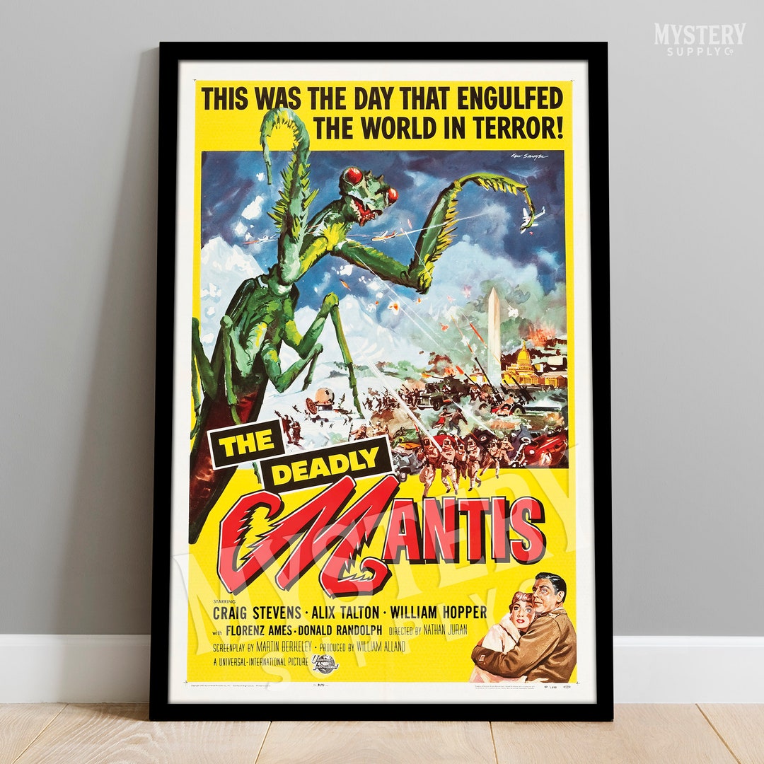 The Deadly Mantis 1957 Vintage Science Fiction Horror Monster Movie ...