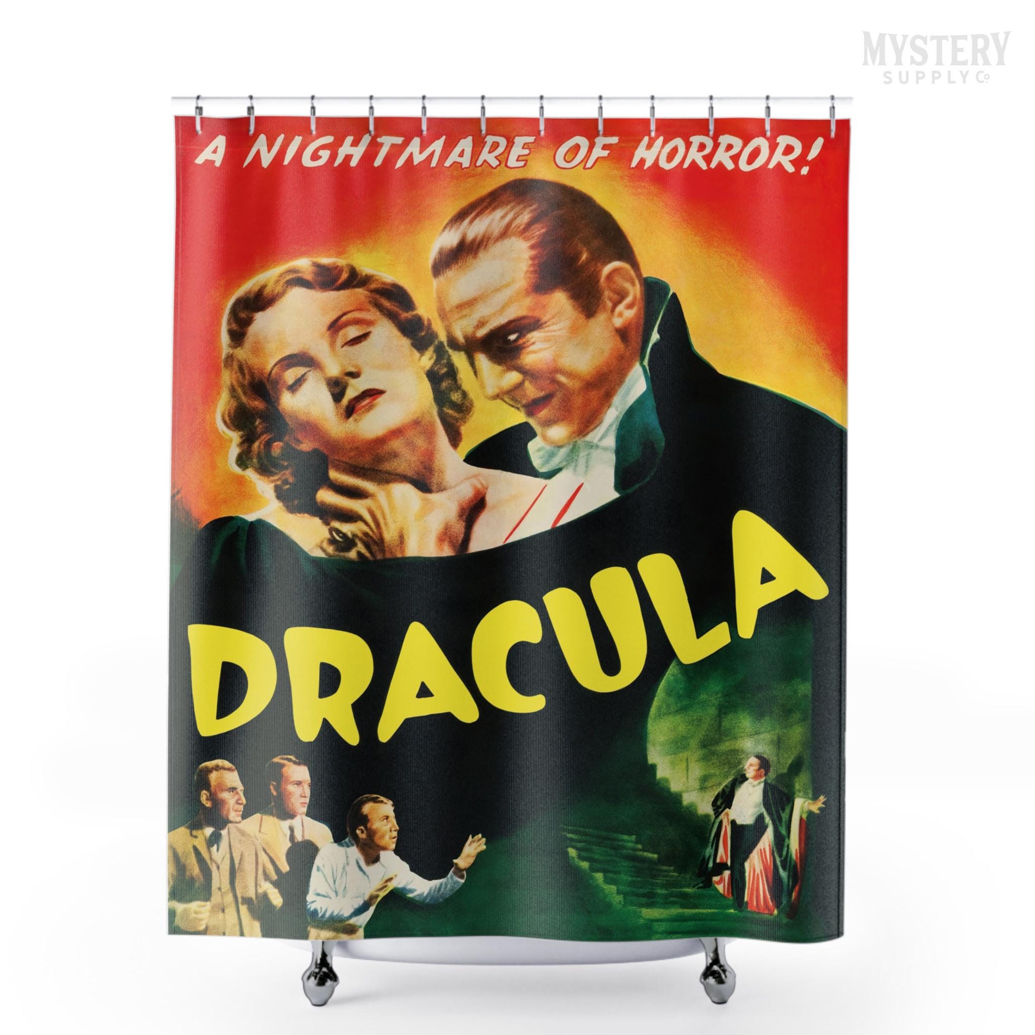 Dracula 1947 Vintage Horror Vampire Monster Movie Shower Curtain ...