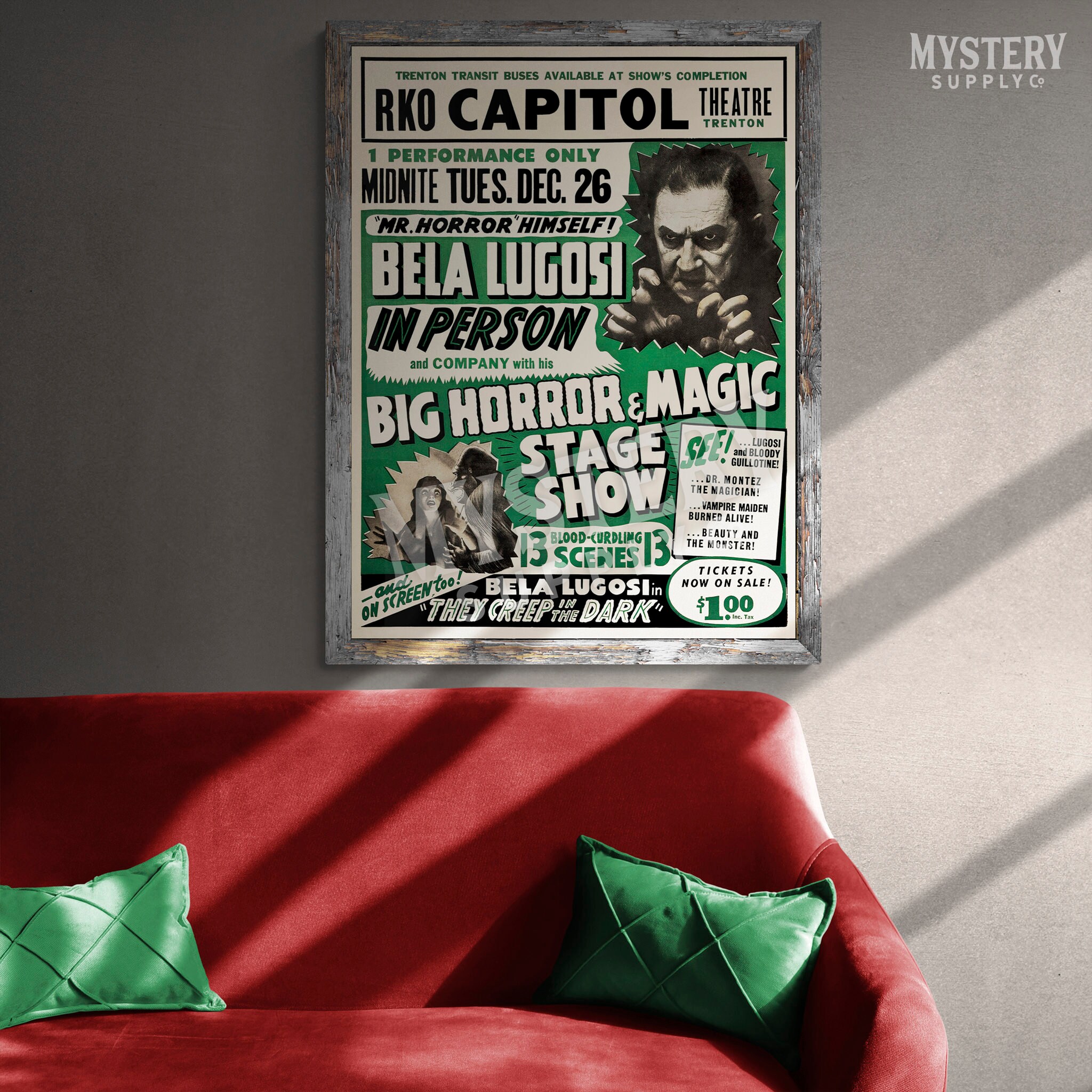 Bela Lugosi Big Horror & Magic Stage Show 1950 Vintage Vampire - Etsy