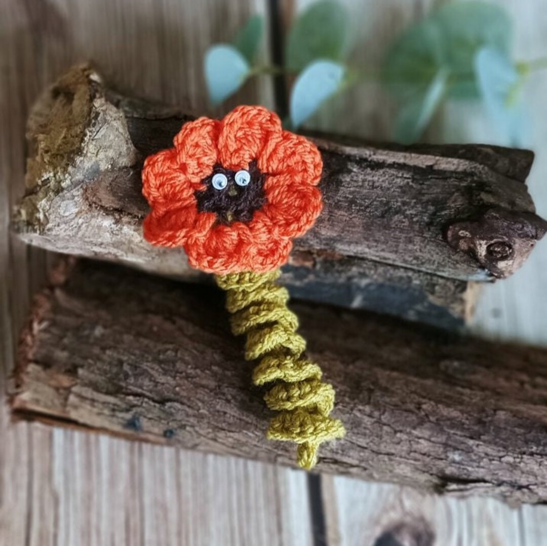 Worry Worm, Knitted Flower Buddy Worm, Happy Worm Handmade Crochet - Etsy