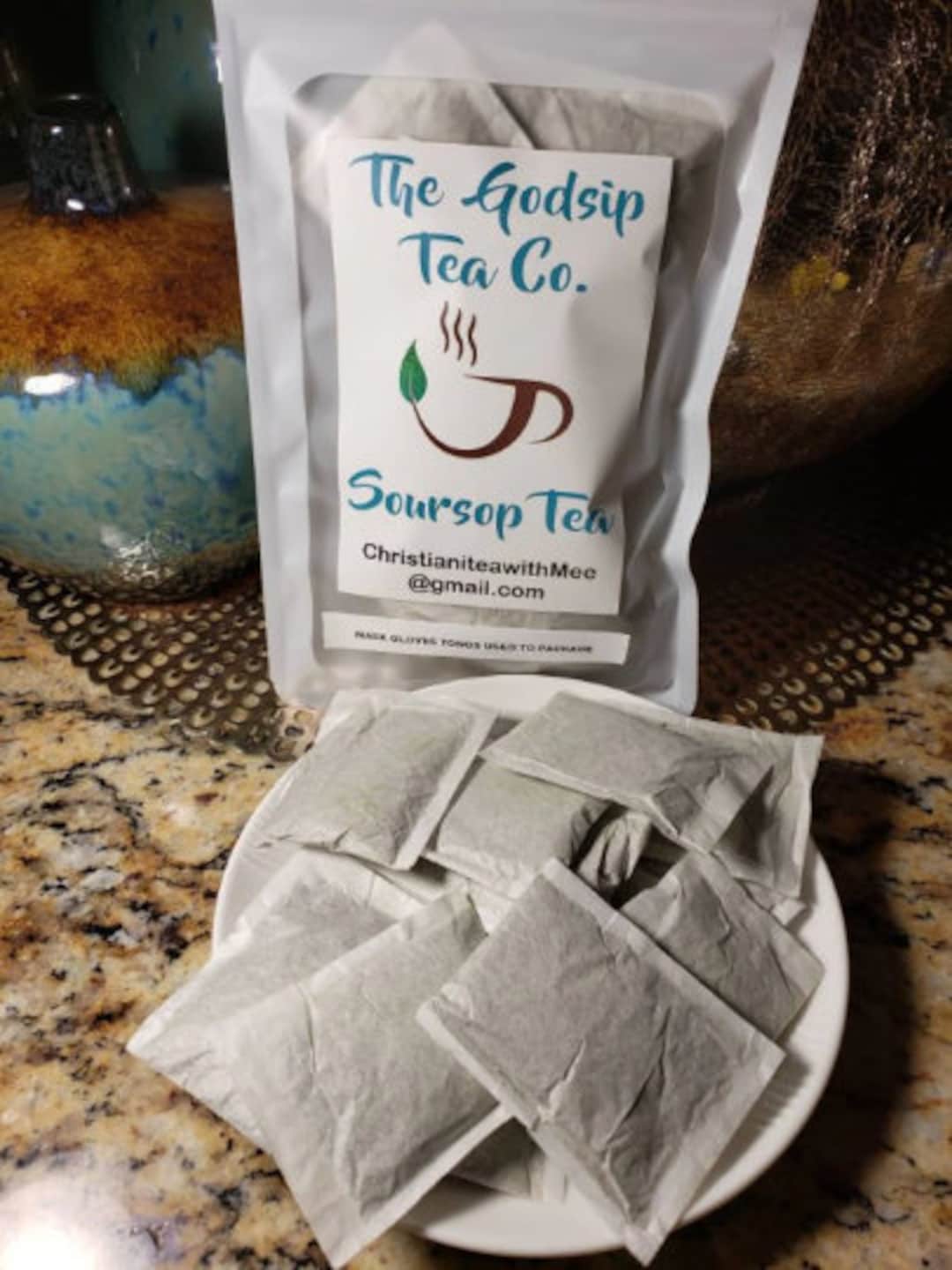Organic Soursop Tea Bags Etsy