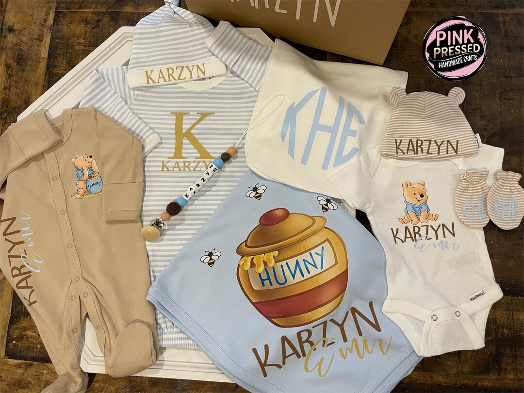 Pooh Bear Inspired Baby Box Set - Etsy