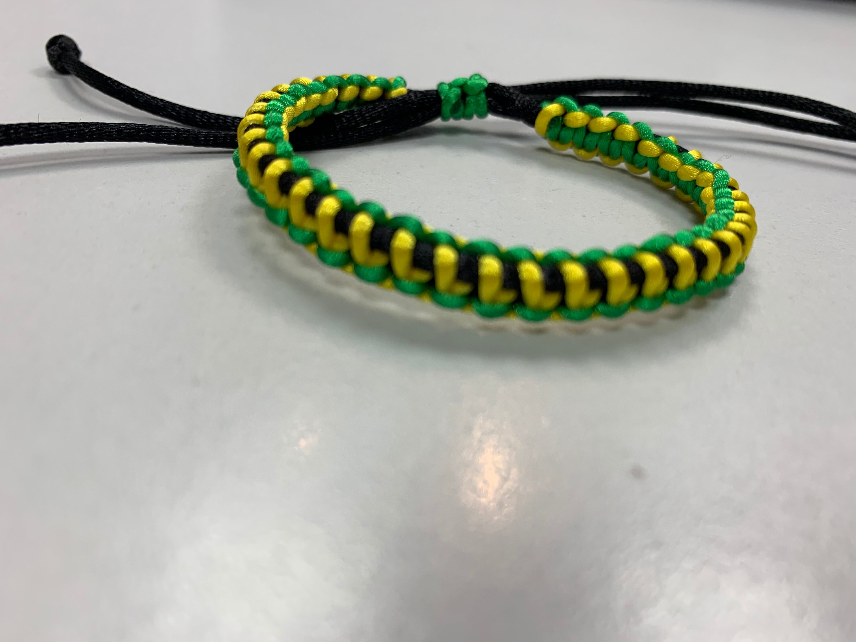 Jamaican Flag Bracelet Jamaica Country Handmade Bracelet - Etsy UK