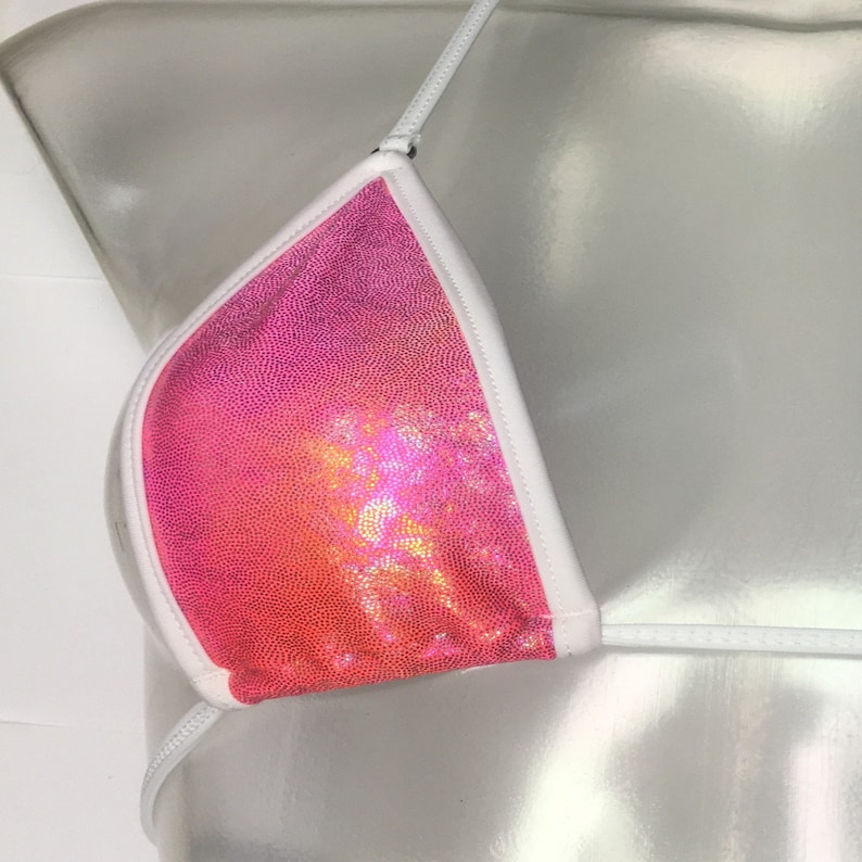 MICRO BIKINI MINIBIKINI Sexy Sixty6 Neon Pink White Yellow - Etsy Hong Kong