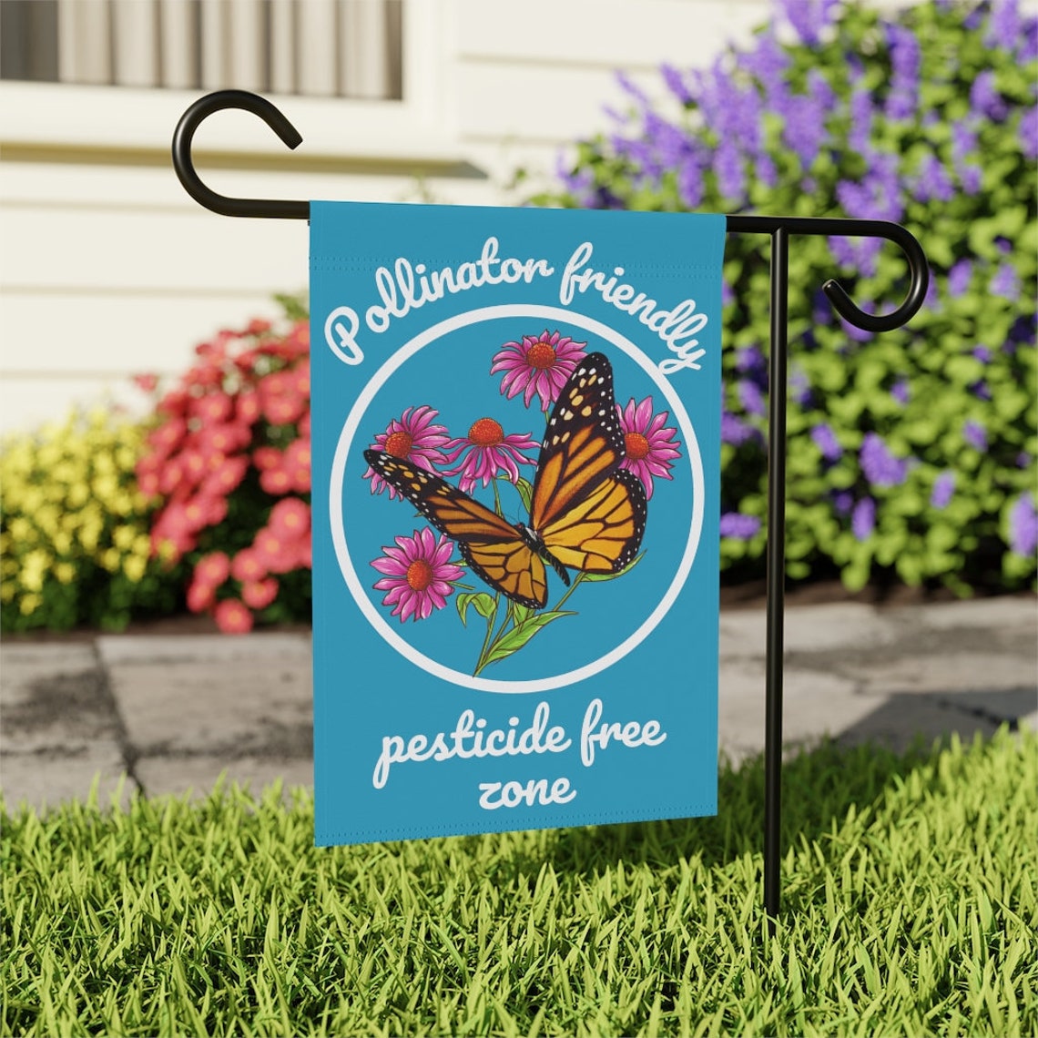 Pollinator Friendly Native Plant Pollinator Garden Flag Sign - Etsy