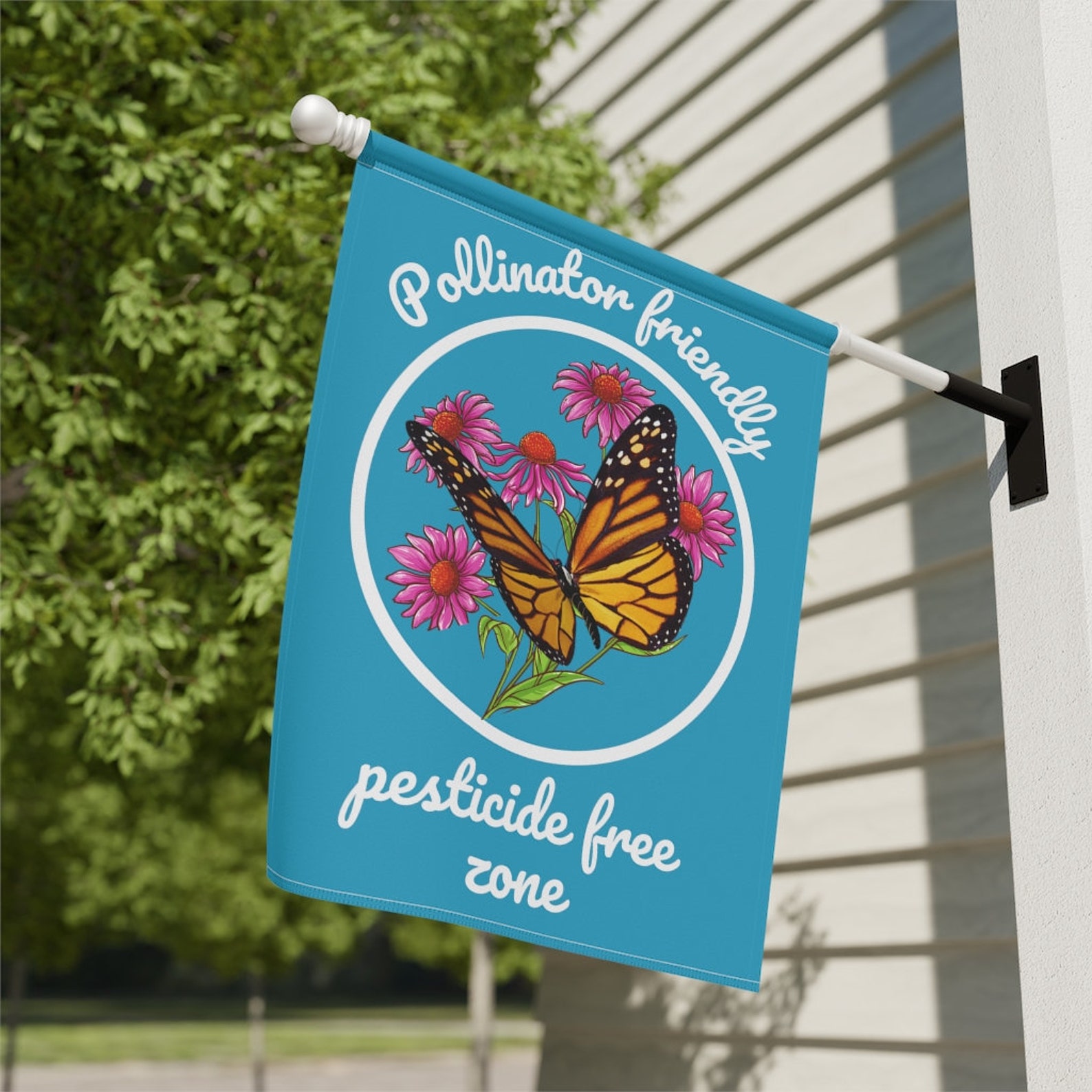 Pollinator Friendly Native Plant Garden Flag Sign, Native Plant Sign ...