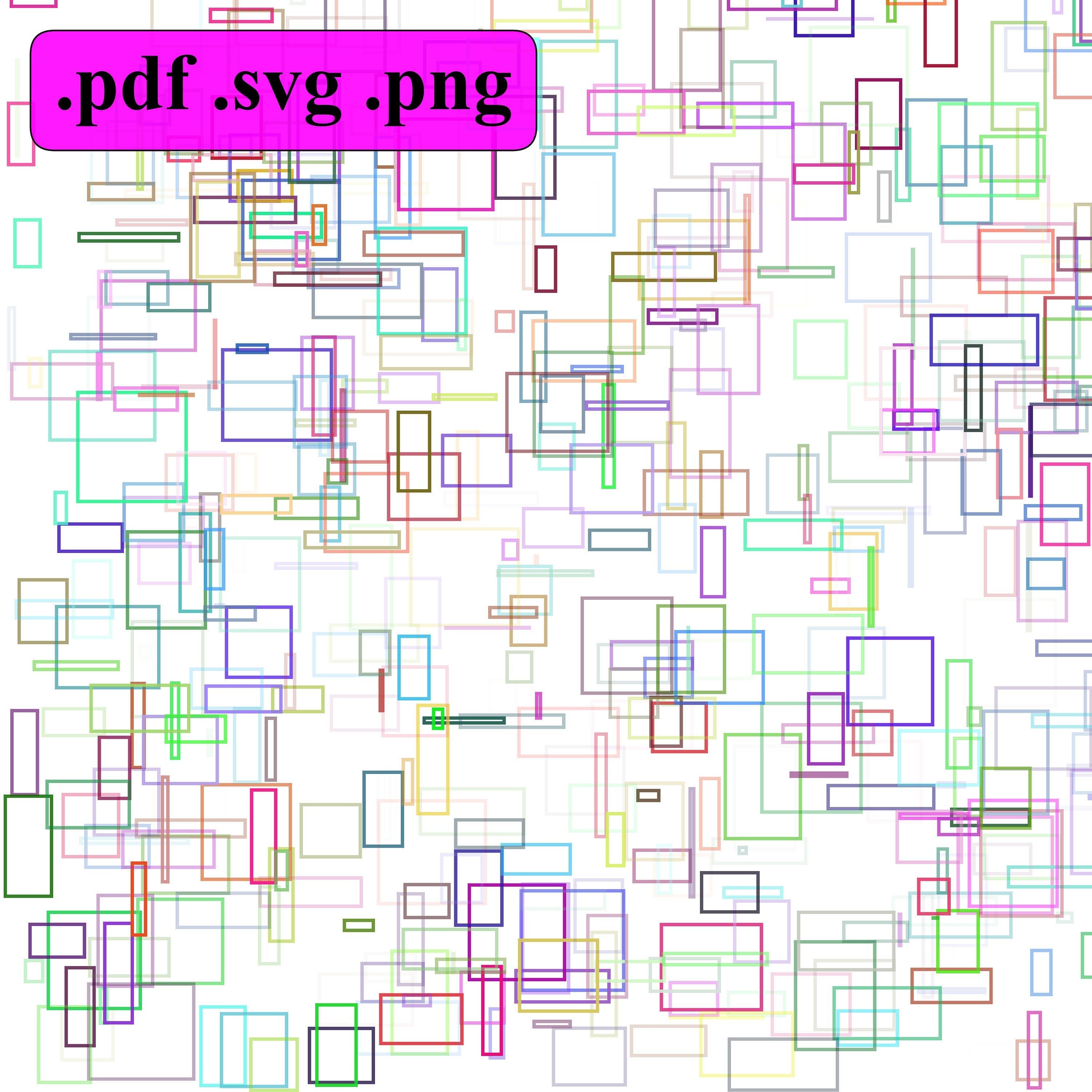 Geometric Pattern Art Aligned Rectangles Colorful - Etsy