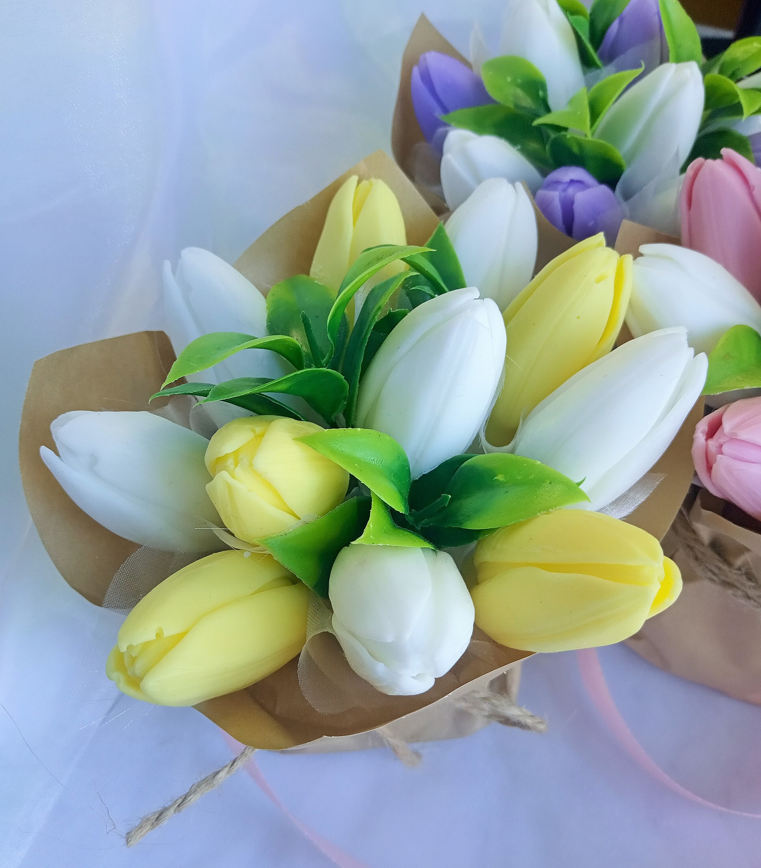 Soap Flower Bouquet Bouquet Flower Flowers Tulip Mothers Etsy