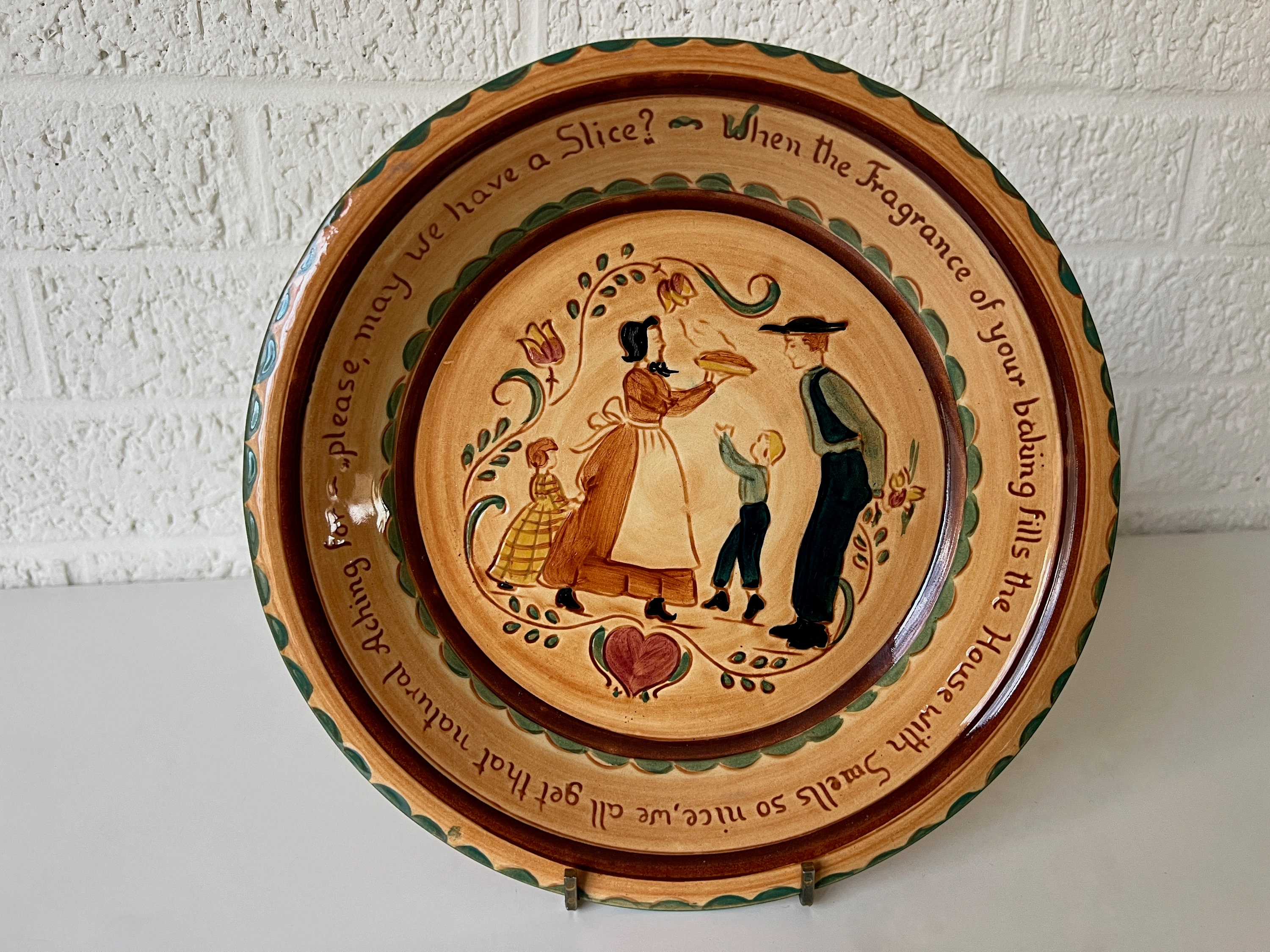 Vintage Pennsbury Pottery Pie Plate Morrisville, Pennsylvania Amish - Etsy