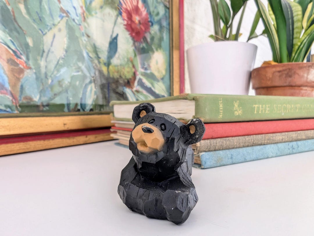 Vintage Slifka Resin Bear Figurine - Etsy