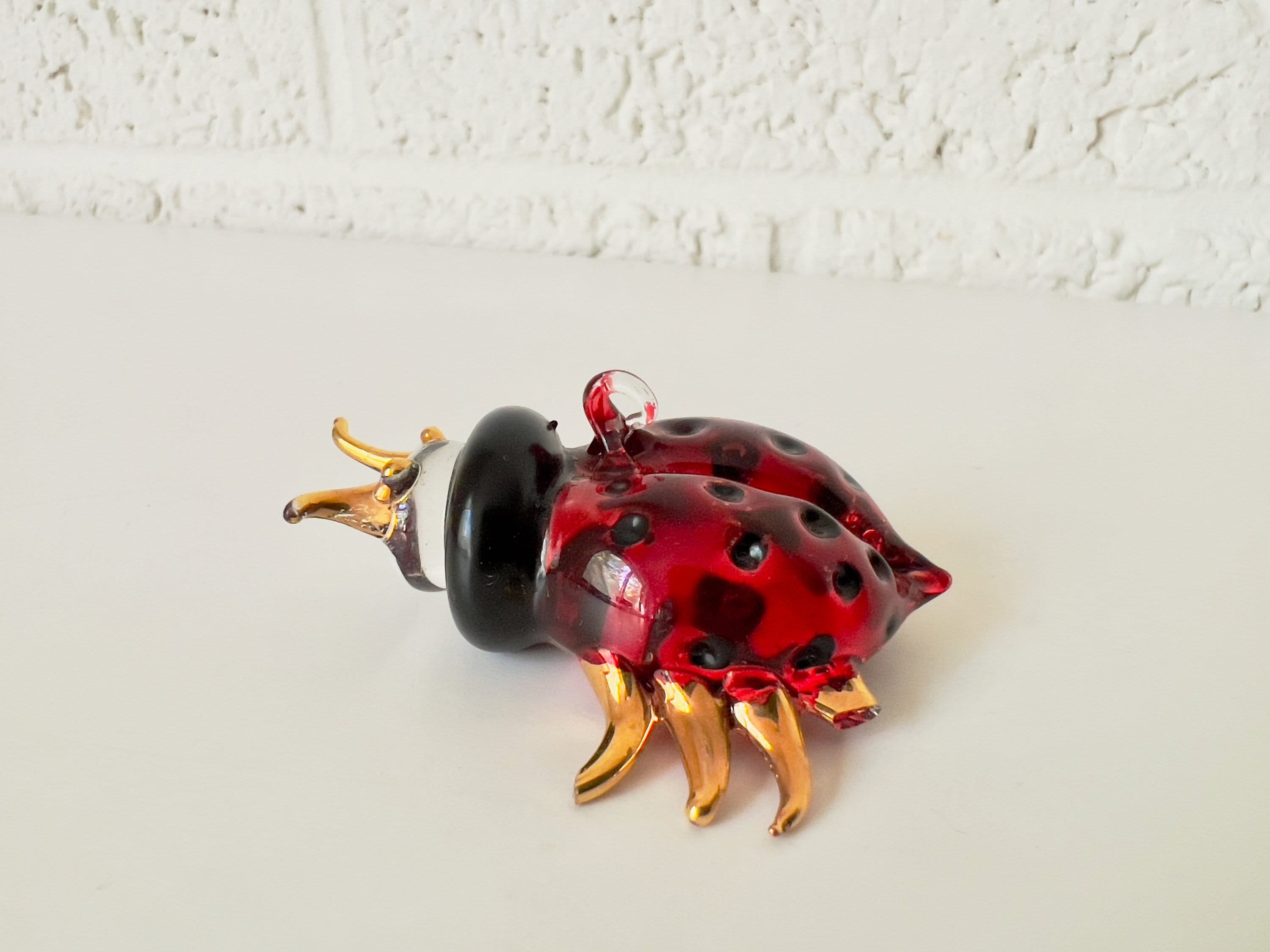 Vintage Glass Ladybug Ornament ONE BROKEN LEG - Etsy