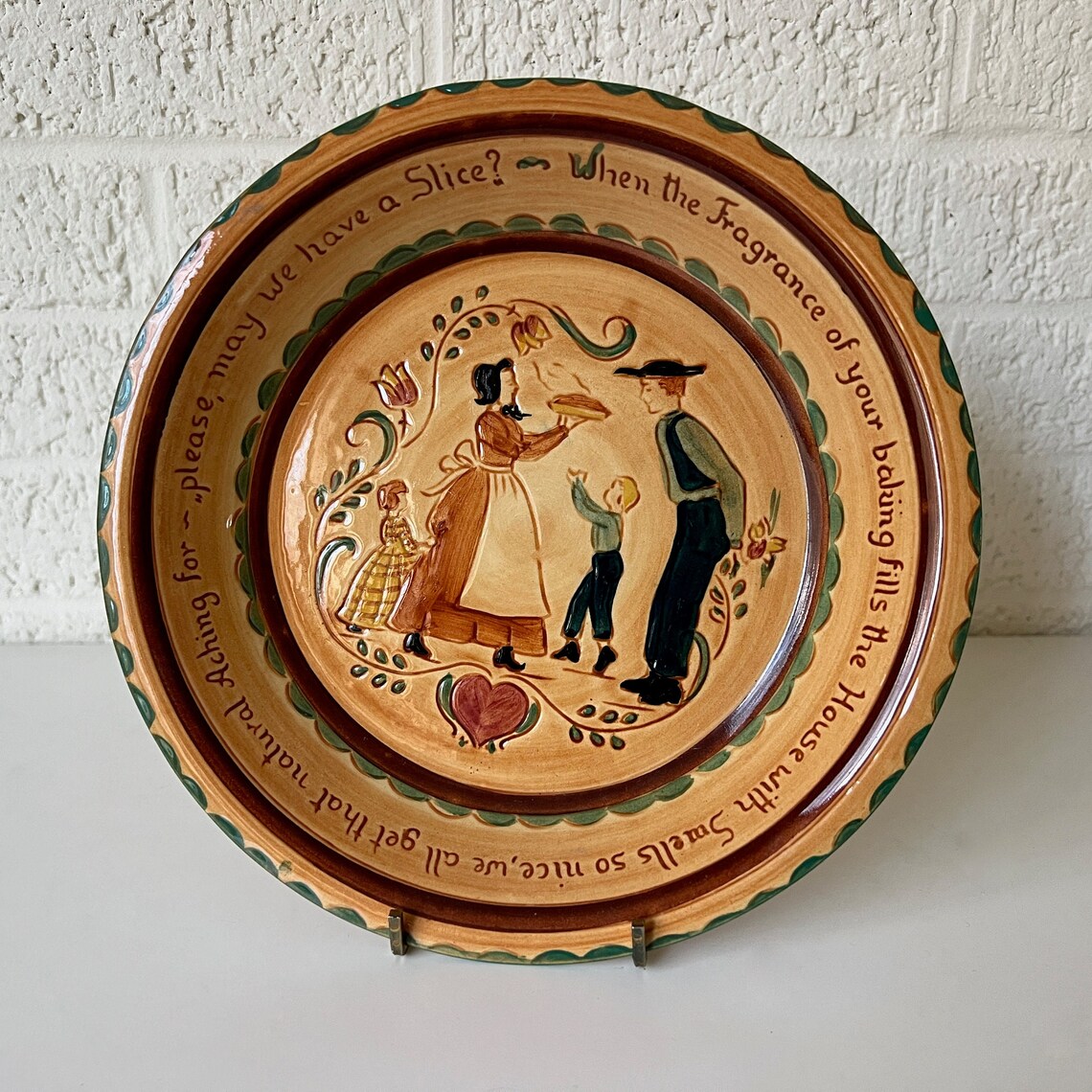 Vintage Pennsbury Pottery Pie Plate Morrisville, Pennsylvania Amish - Etsy