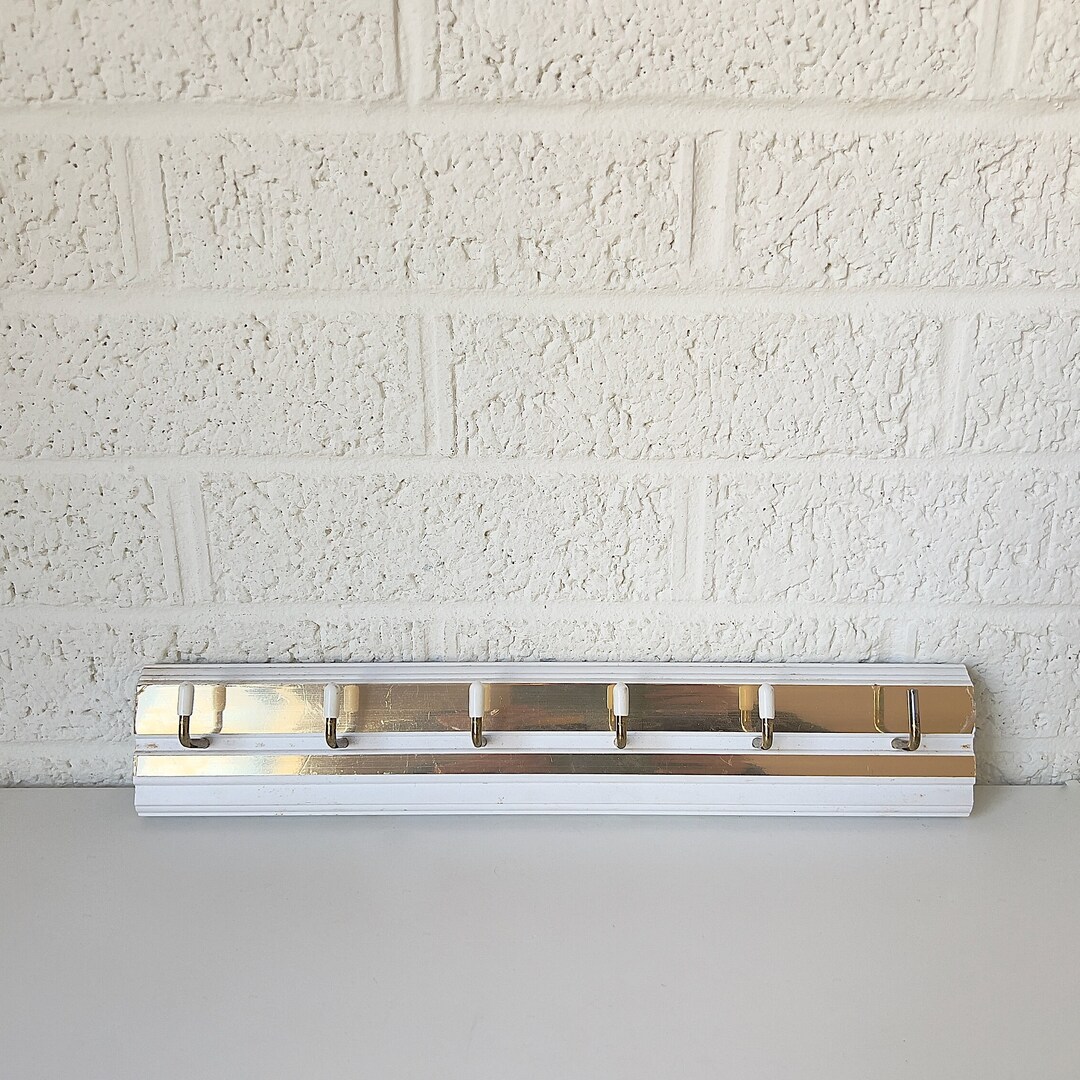 Vintage Sliding Hook Rack for Organization | Key Hook | Hat Rack ...