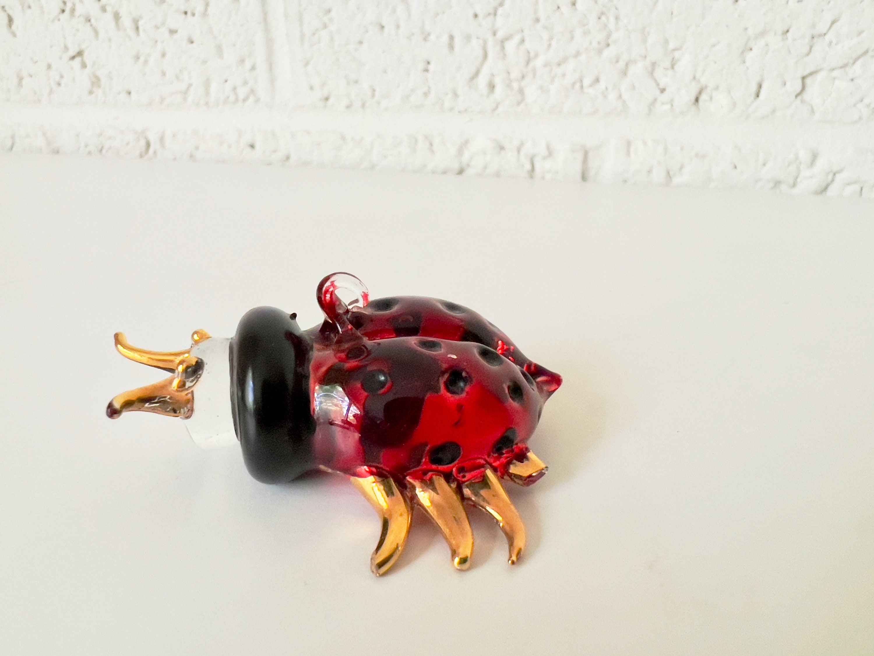 Vintage Glass Ladybug Ornament ONE BROKEN LEG - Etsy