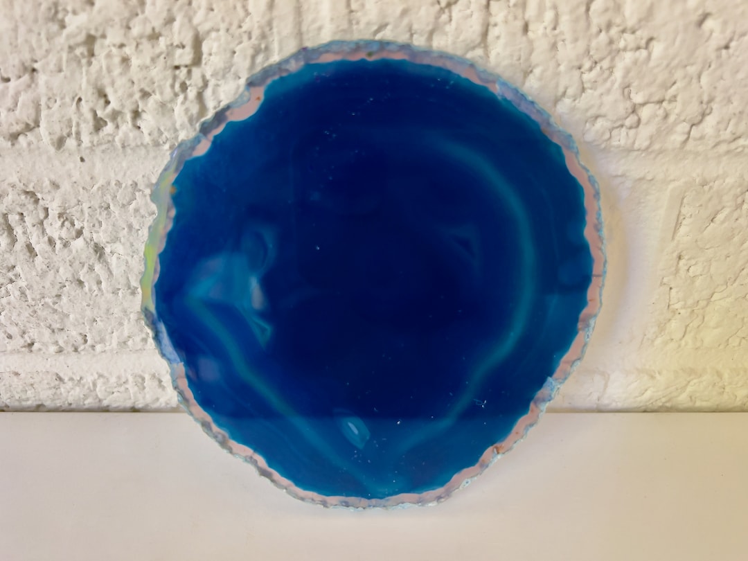 Vintage Blue Geode Slice - Etsy