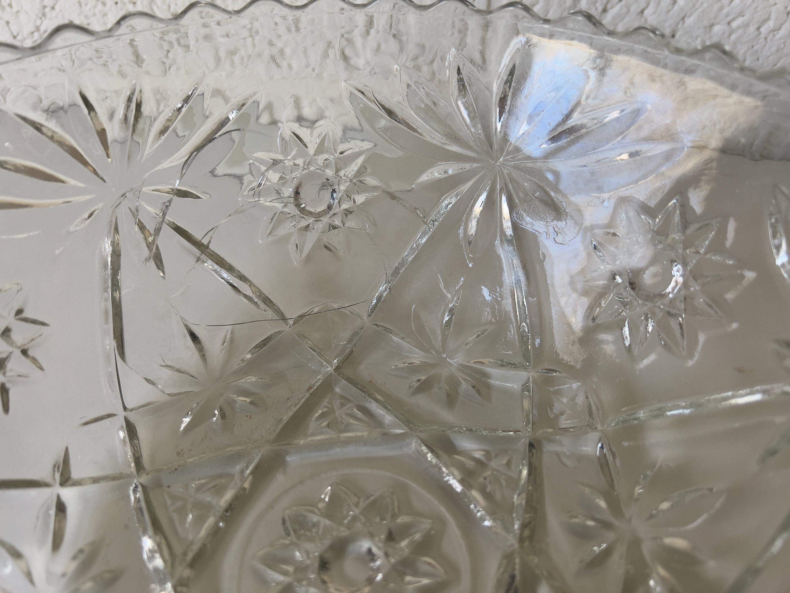 Vintage Anchor Hocking Glass Bowl | Star of David Pattern | 1960s - Etsy