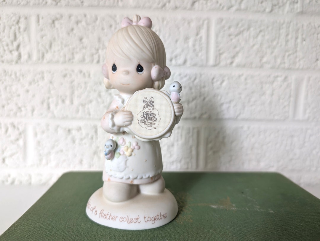 Vintage Precious Moments Porcelain Figurine | “birds of a Feather ...